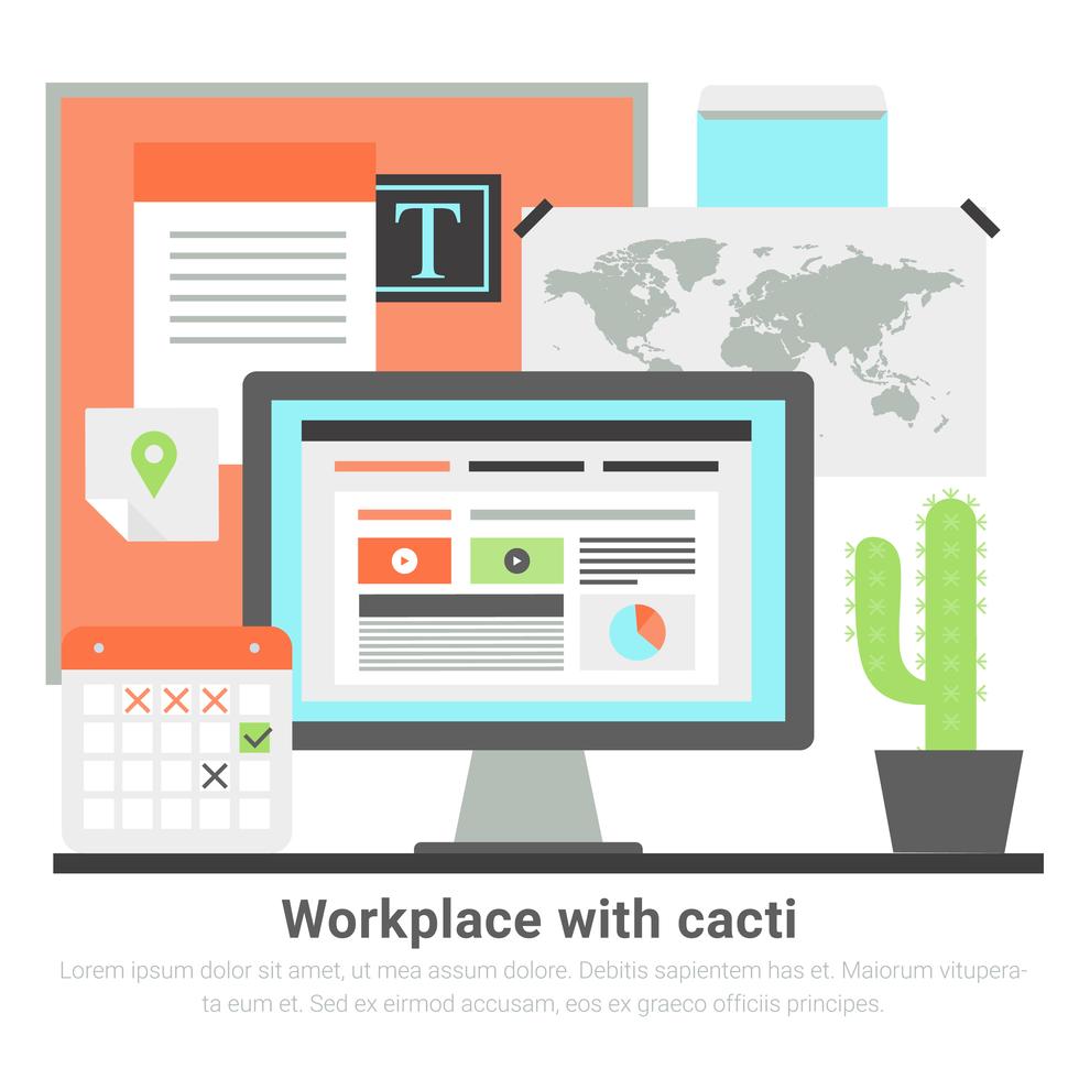 Free Flat Design Vector Office Illustration 171232 Vector Art at Vecteezy