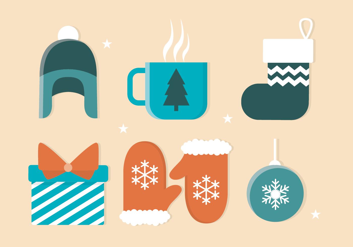 Free Flat Design Vector Winter Elements 171256 Vector Art at Vecteezy