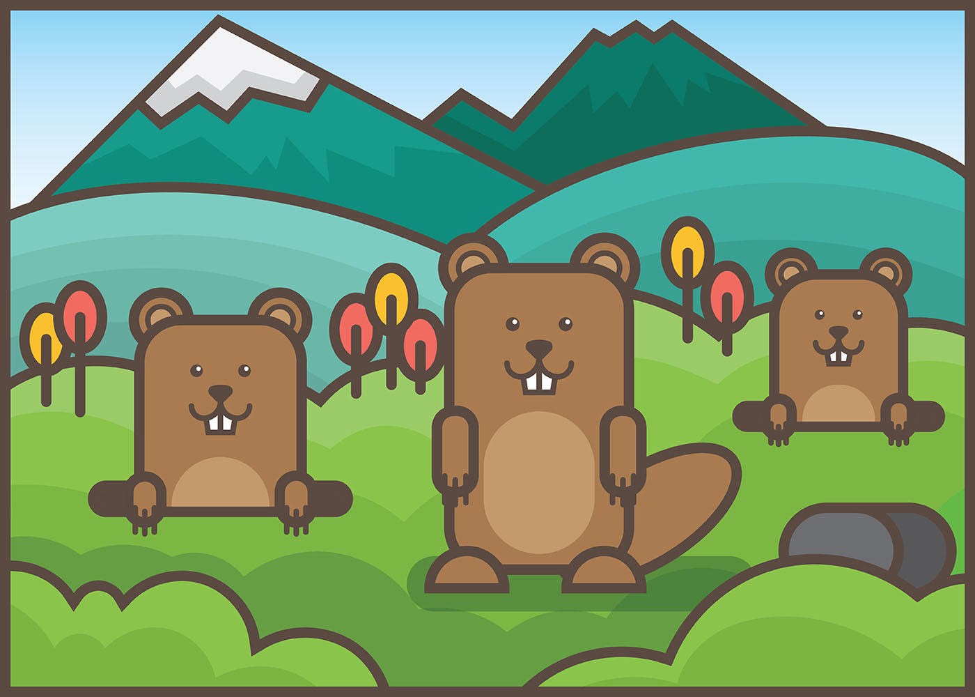 Gopher Vector Illustration 171632 Vector Art At Vecteezy