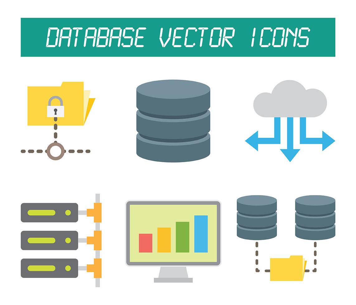 Data Base Vector Icons 171829 Vector Art at Vecteezy