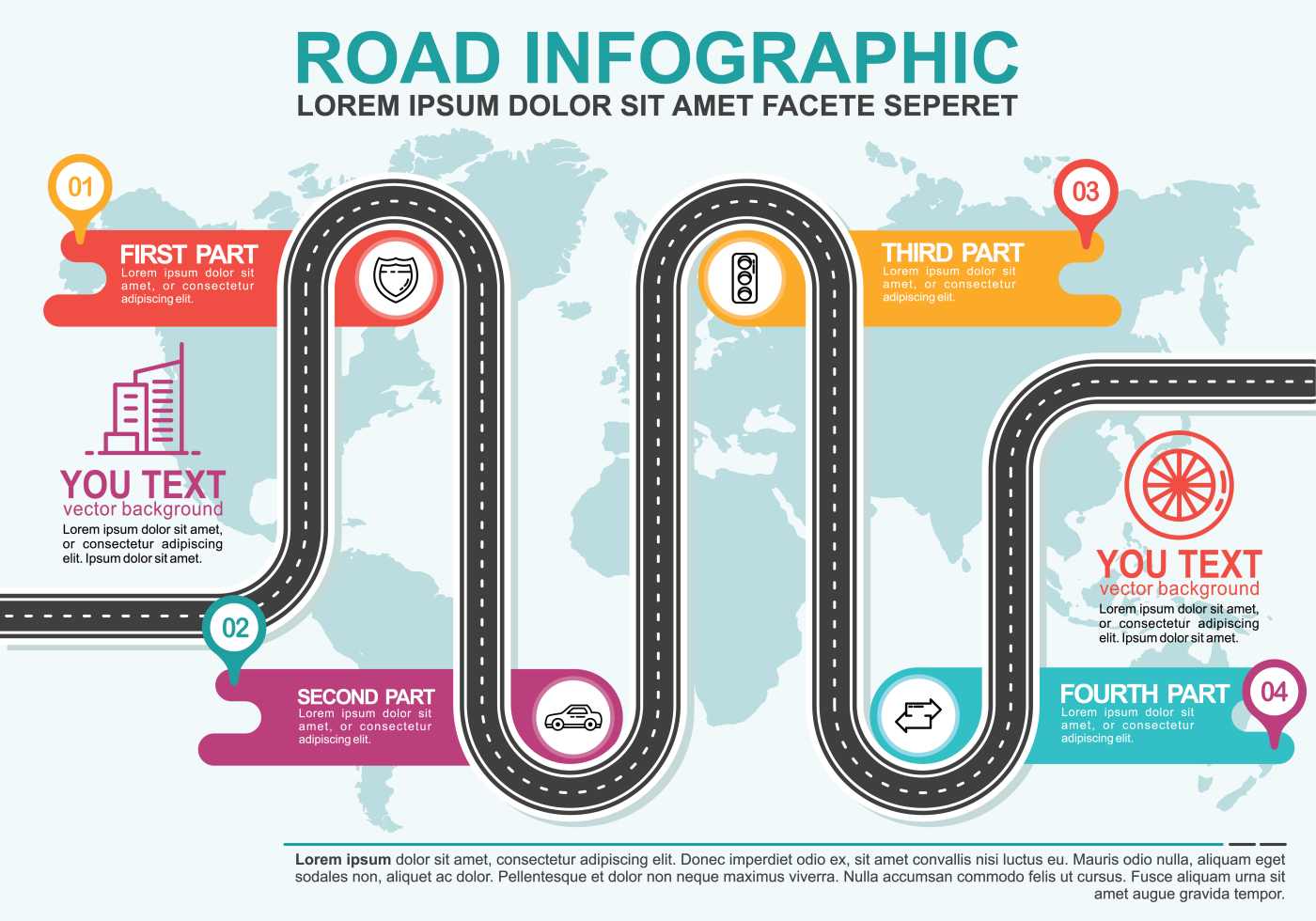 Roadmap Infographic 172765 Vector Art at Vecteezy