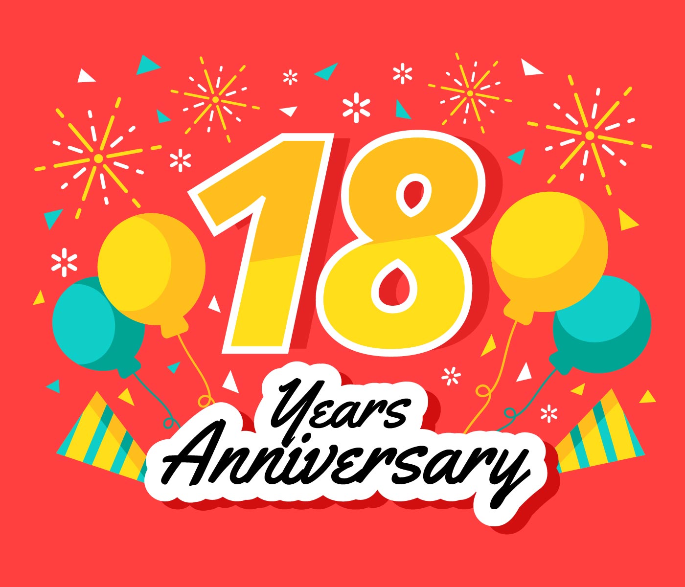 18 Years Anniversary Vector 173951 Vector Art at Vecteezy 18 Years Anniversary Vector 173951 Vector Art at Vecteezy
