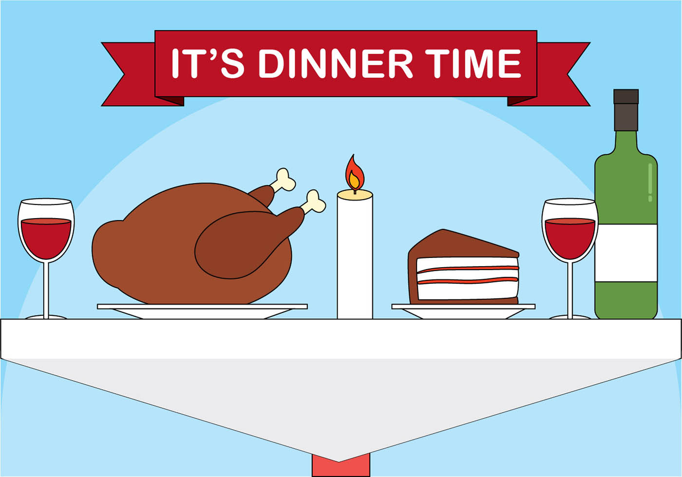 Dinner Background Design