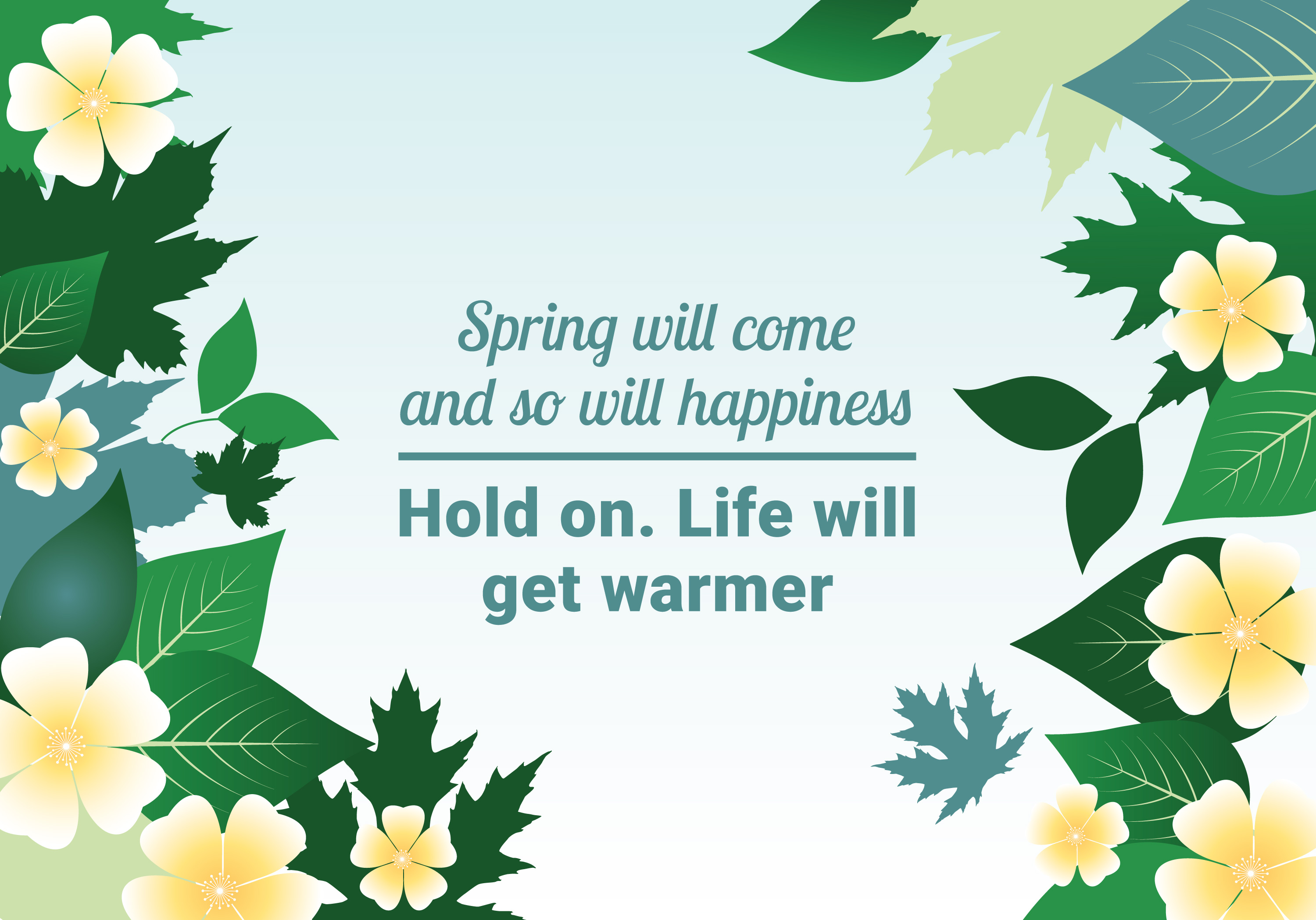 Beautiful Spring Vector Landscape Illustration 174932 Vector Art at ...