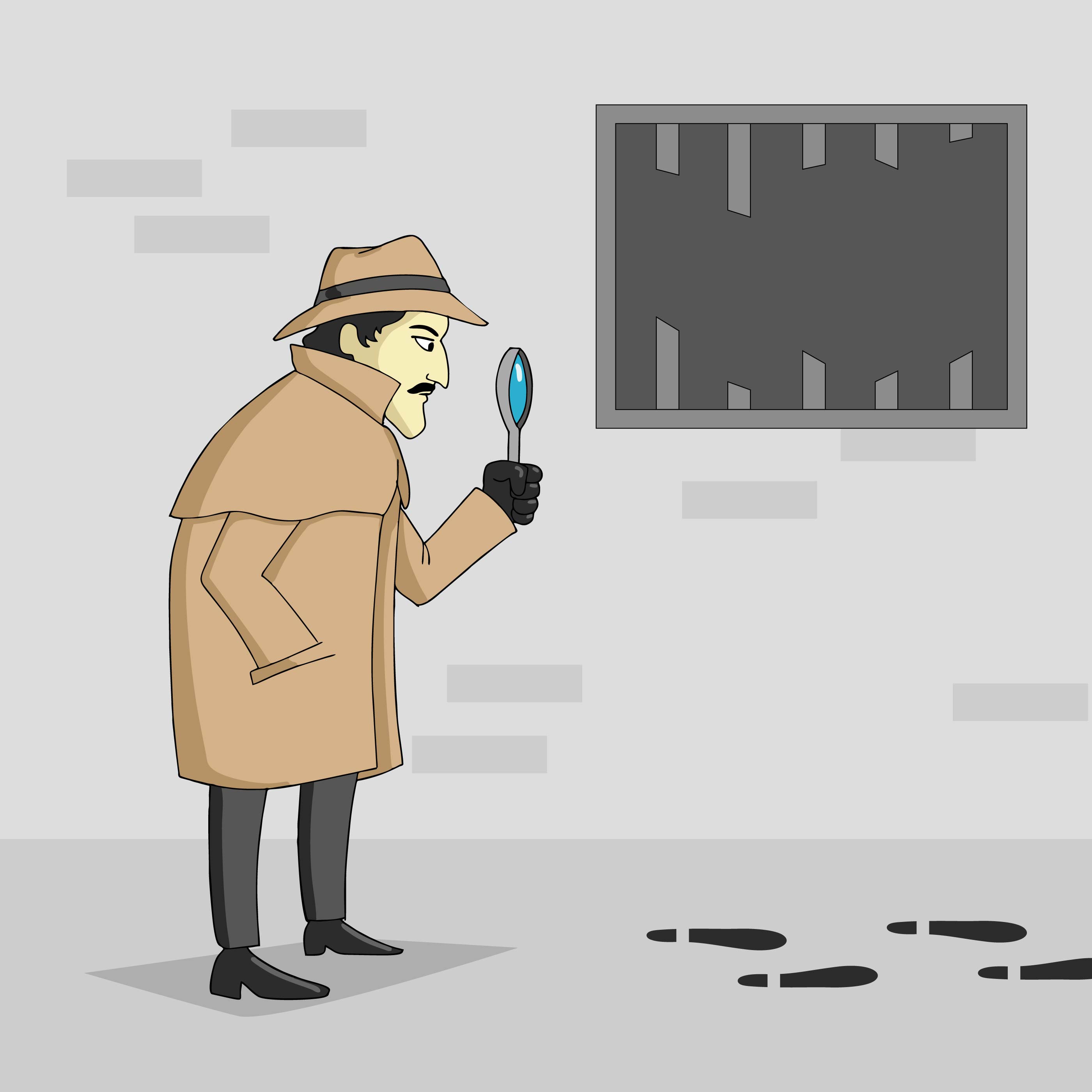 Detective finding for a clue 175171 Vector Art at Vecteezy Detective finding for a clue 175171 Vector Art at Vecteezy