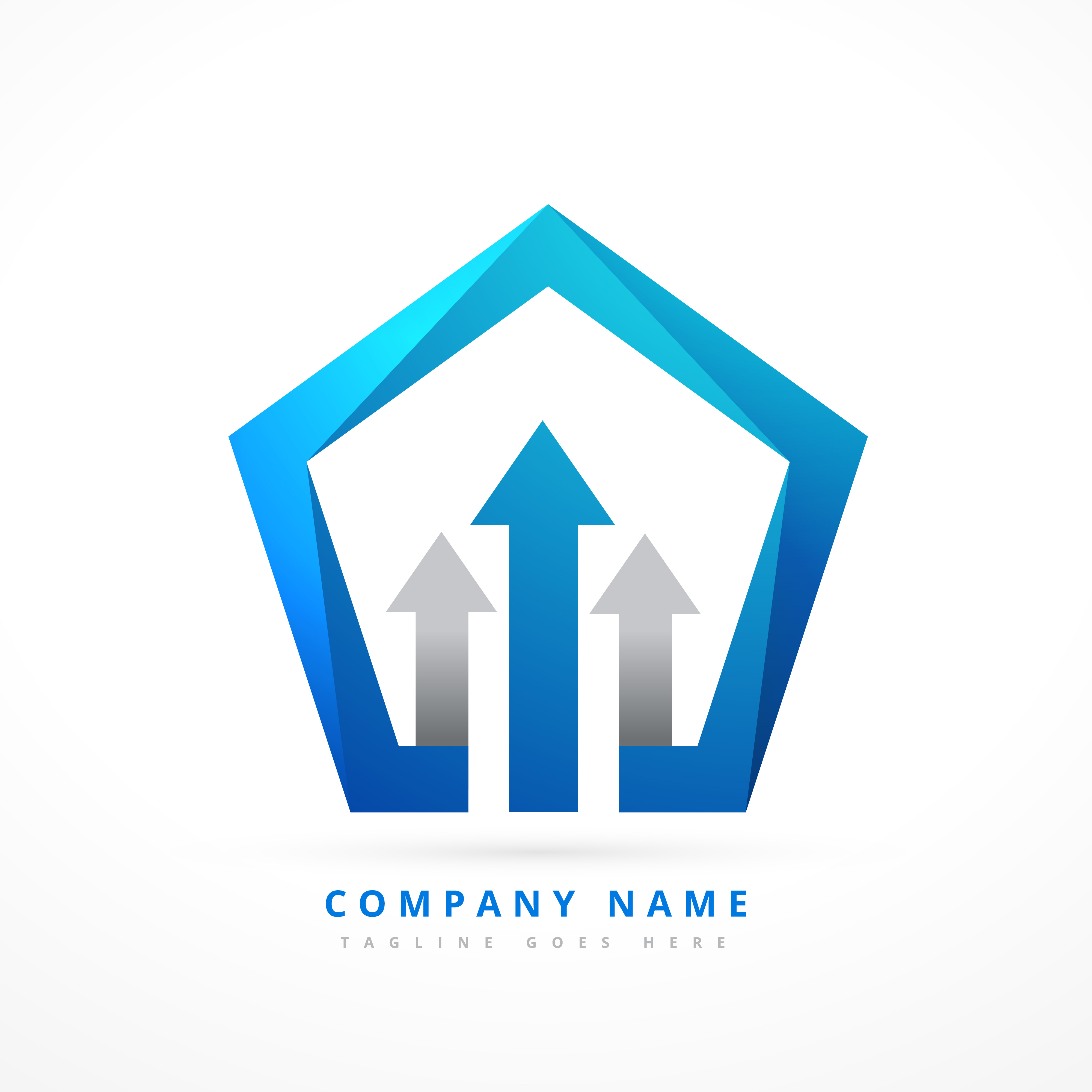 Arrow Lead Blue Business Style Logo Template Design Download Free arrow-lead-blue-business-style-logo-template-design-download-free