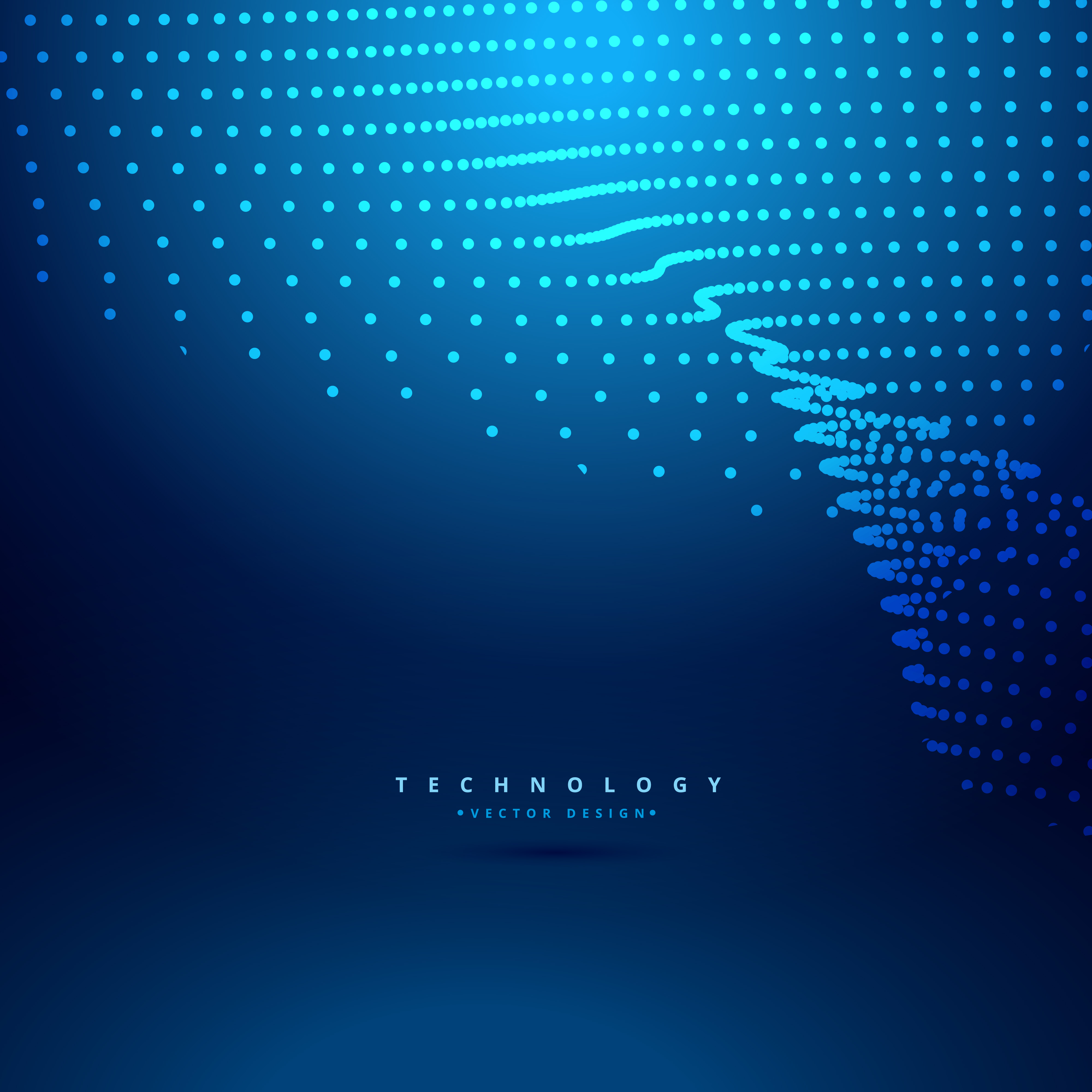 Futuristic Digital Mesh Dot Wave Vector Design Illustration Download