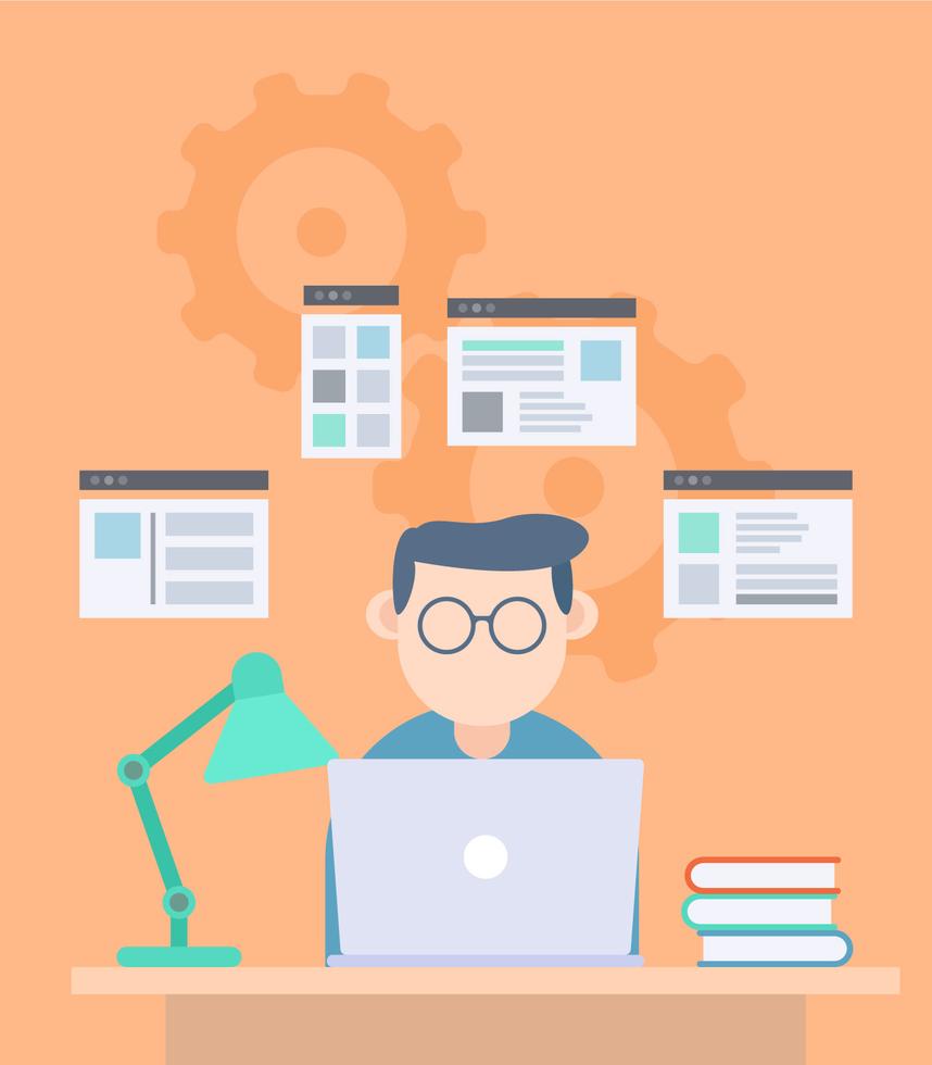 Outstanding Set of Software Engineers Vectors 180259 Vector Art at Vecteezy