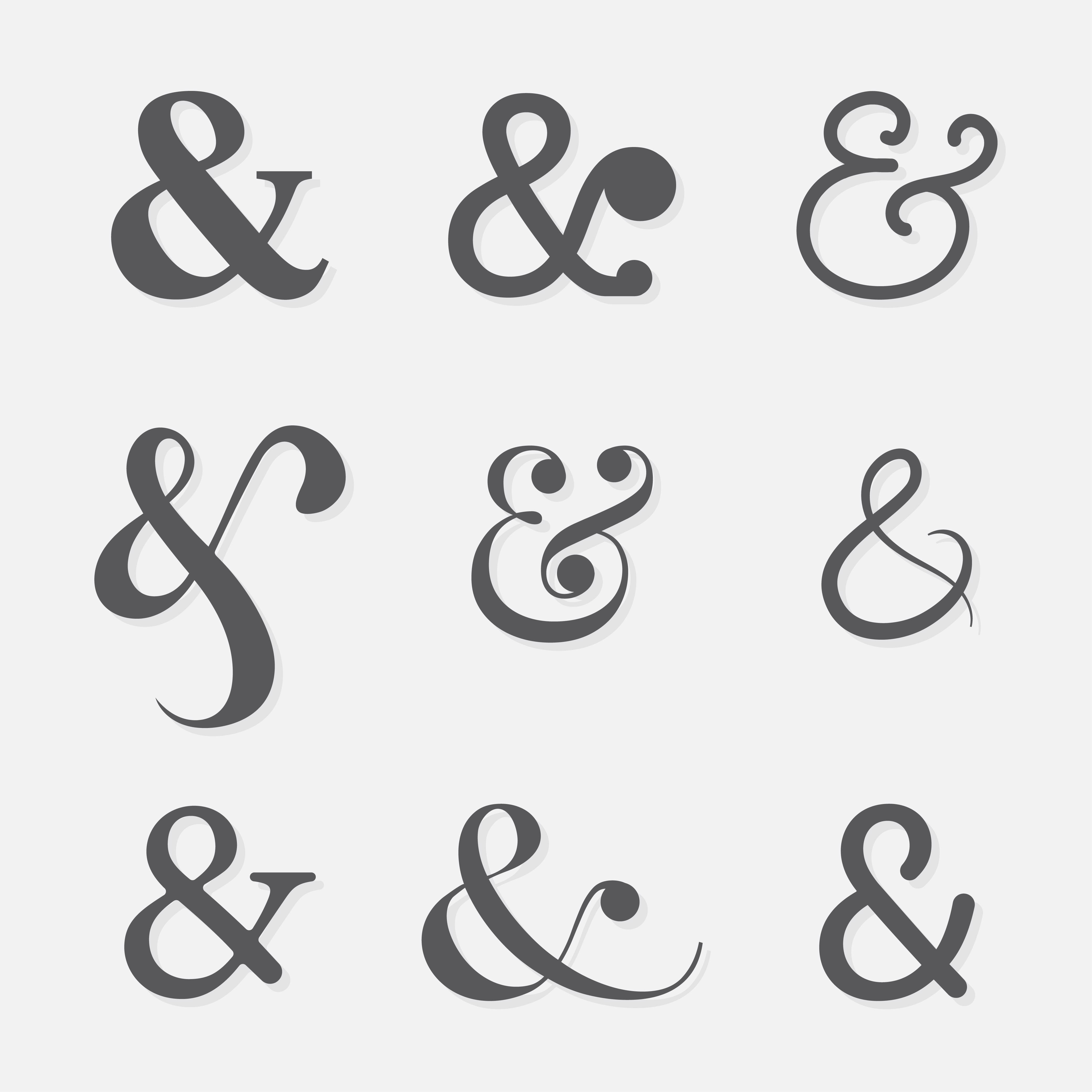 Ampersand Set Vector 181739 Vector Art at Vecteezy