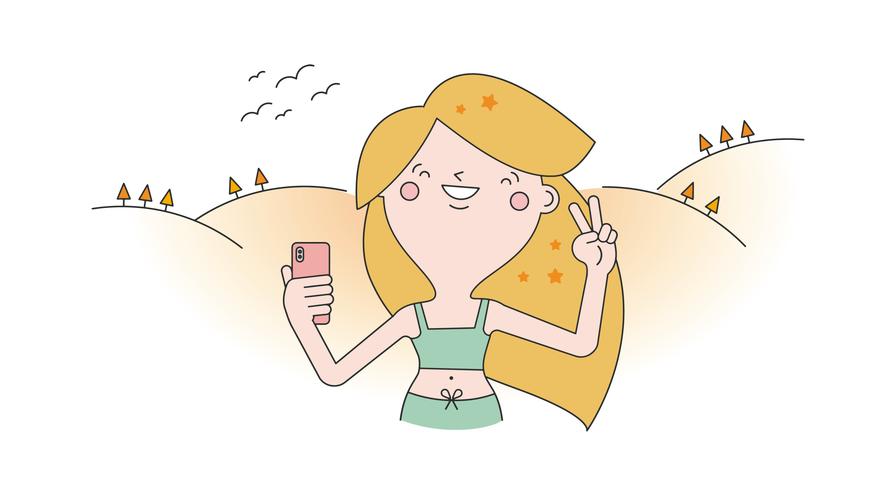 Selfie Vector 183457 Vector Art at Vecteezy Selfie Vector 183457 Vector Art at Vecteezy