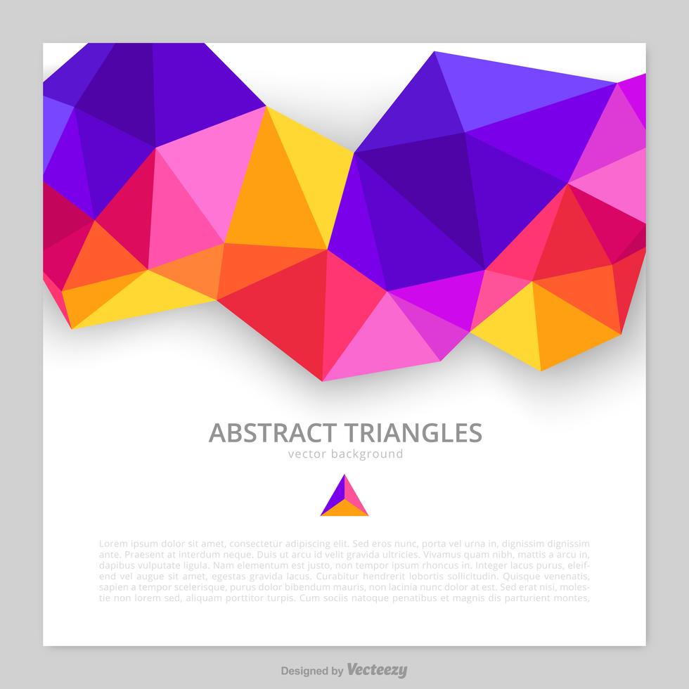 Colorful Vector Abstract Triangles Background 184416 Vector Art At Vecteezy