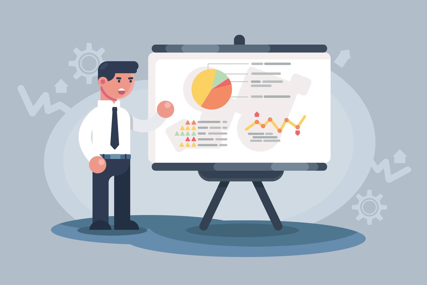 Worker Presenting Data Visualization Vectors 184613 Vector Art at Vecteezy Worker Presenting Data Visualization Vectors 184613 Vector Art at Vecteezy