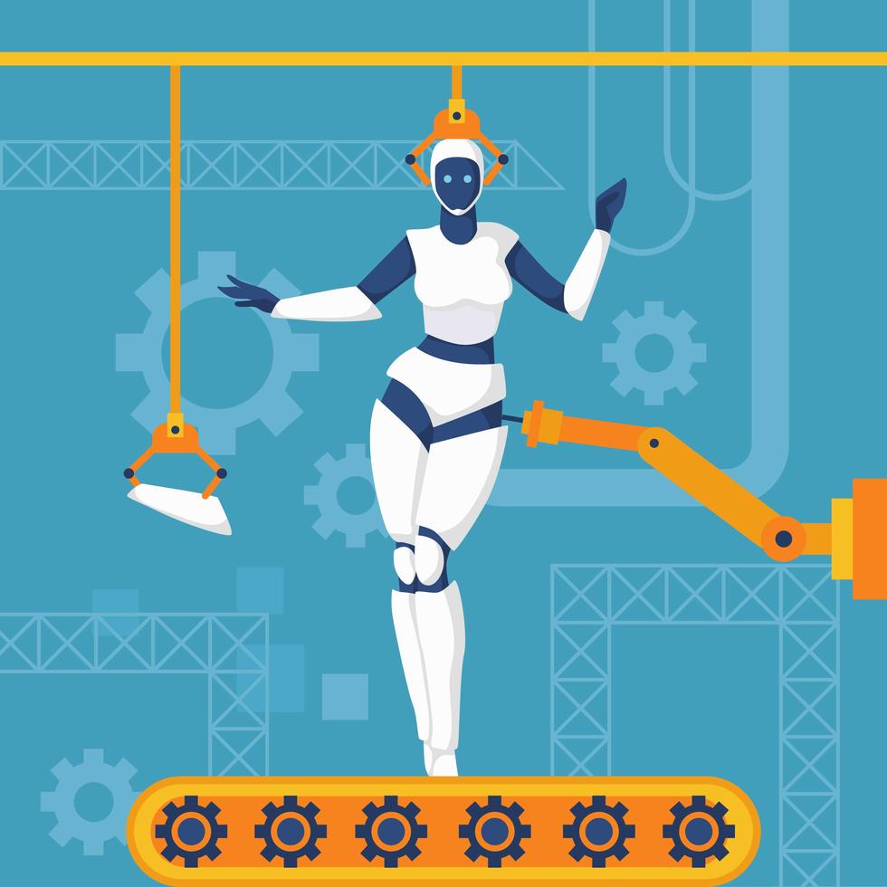 Ai Robot Vector Illustration 193236 Vector Art at Vecteezy