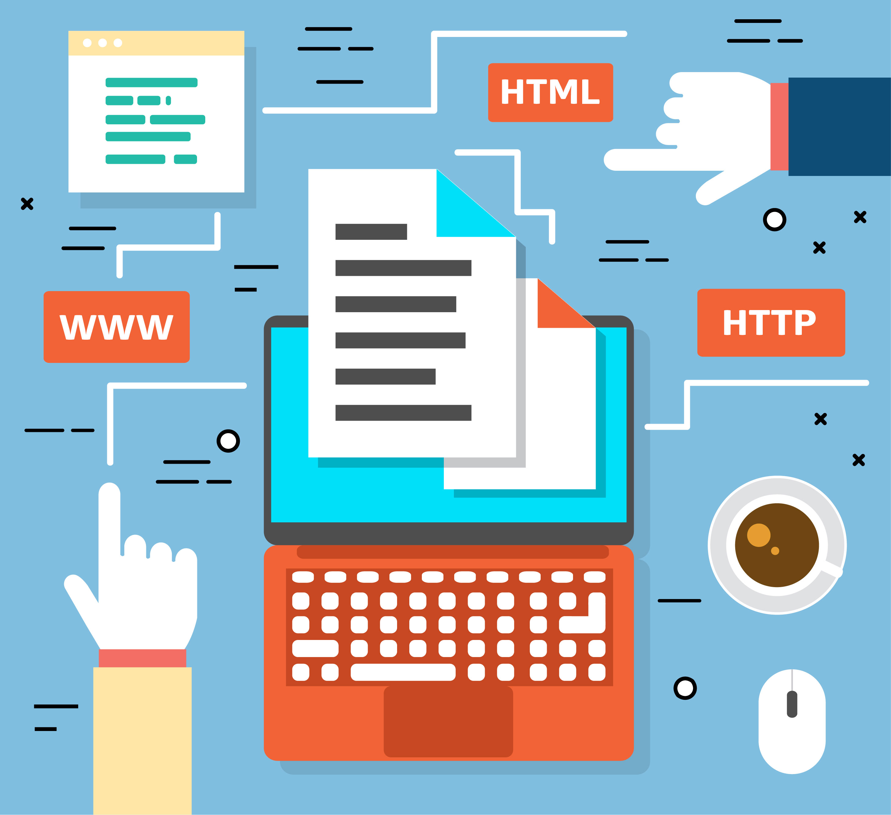 Flat Design Vector Office Elements 193550 Vector Art at Vecteezy