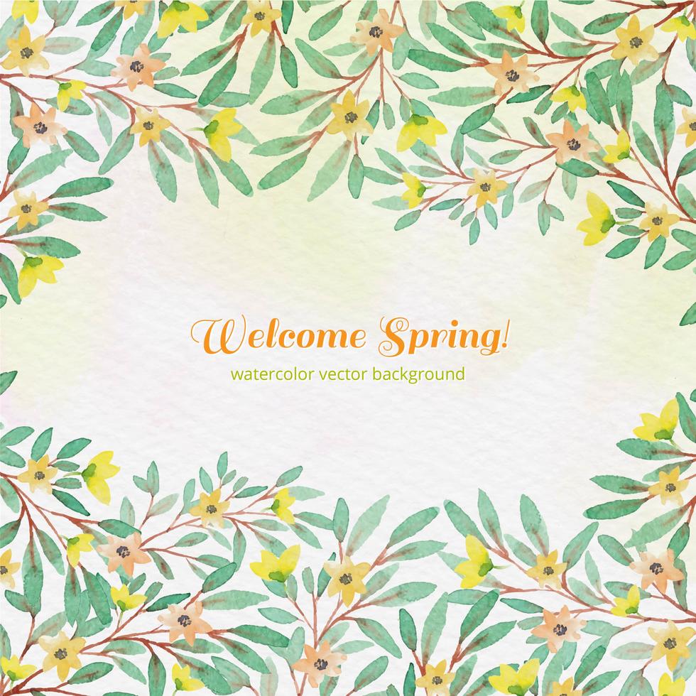 Vector Watercolor Spring Background 193619 Vector Art at Vecteezy