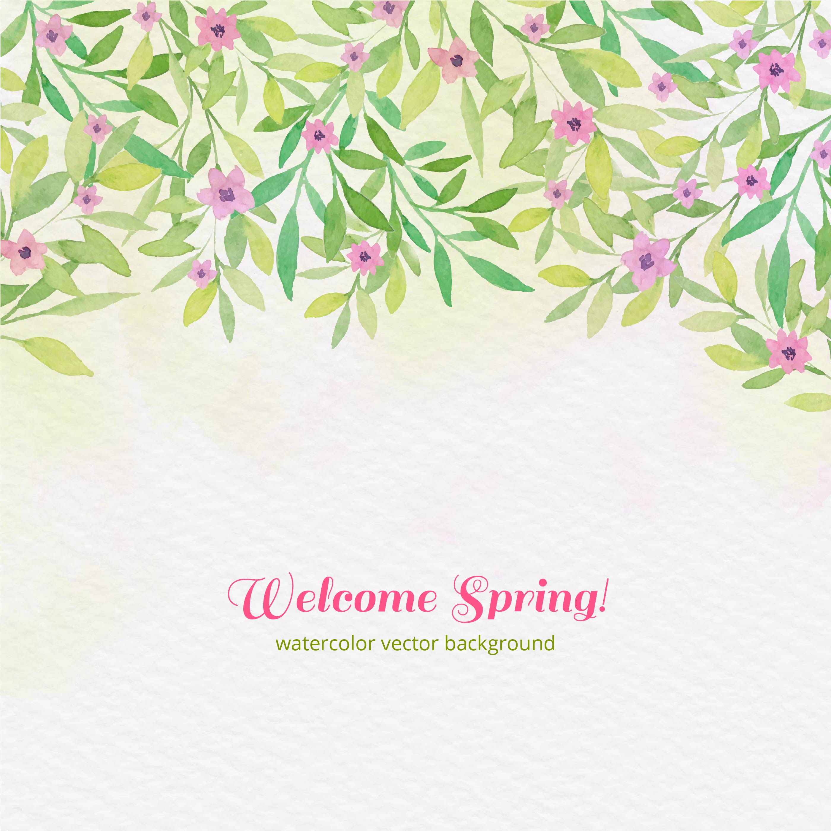 Vector Watercolor Spring Background 193621 Vector Art at Vecteezy