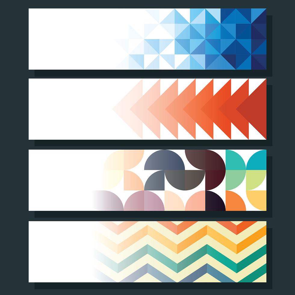 Geometric Banner 194998 Vector Art at Vecteezy