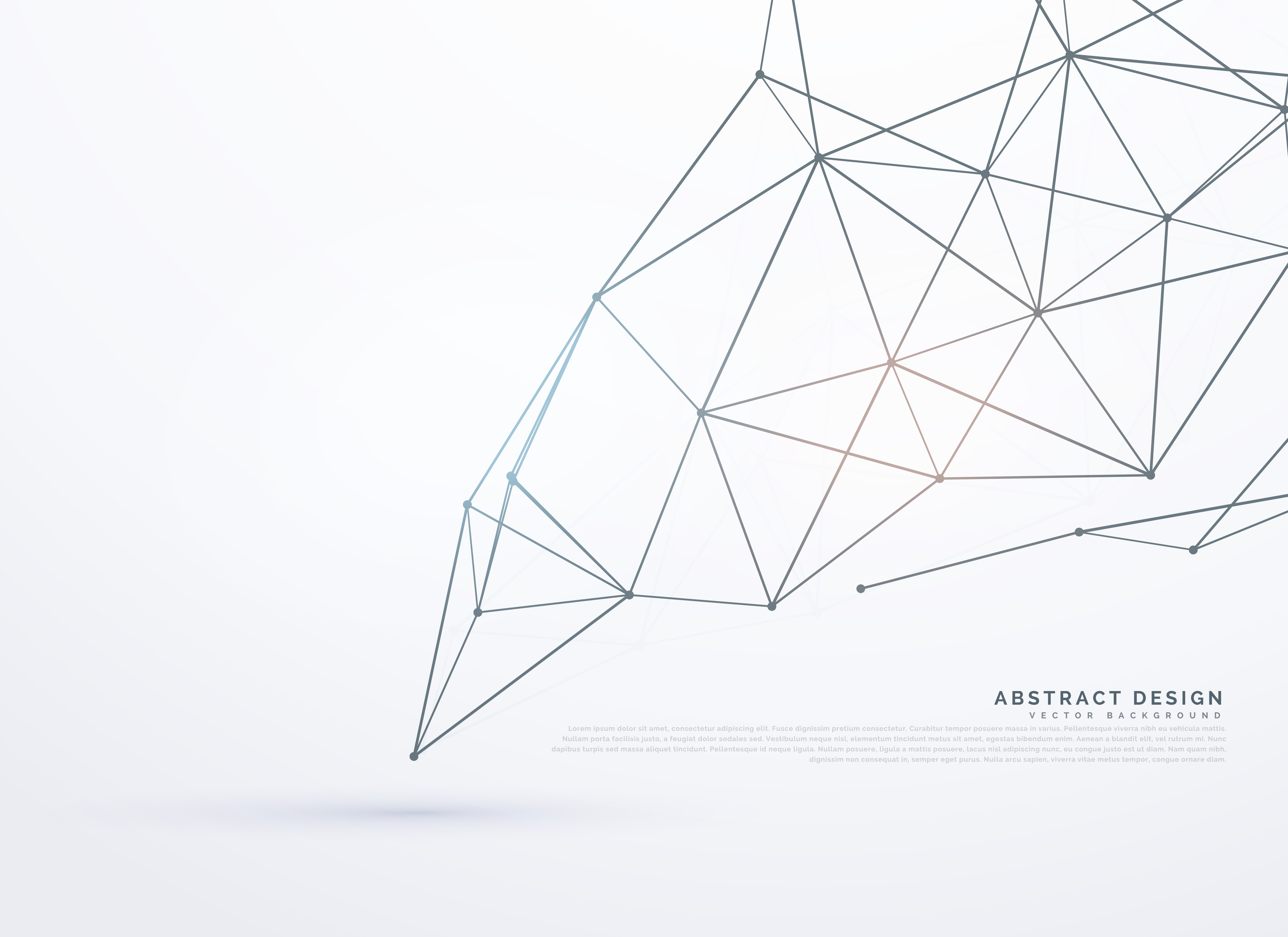 white background with polygonal lines - Download Free Vector Art, Stock ...