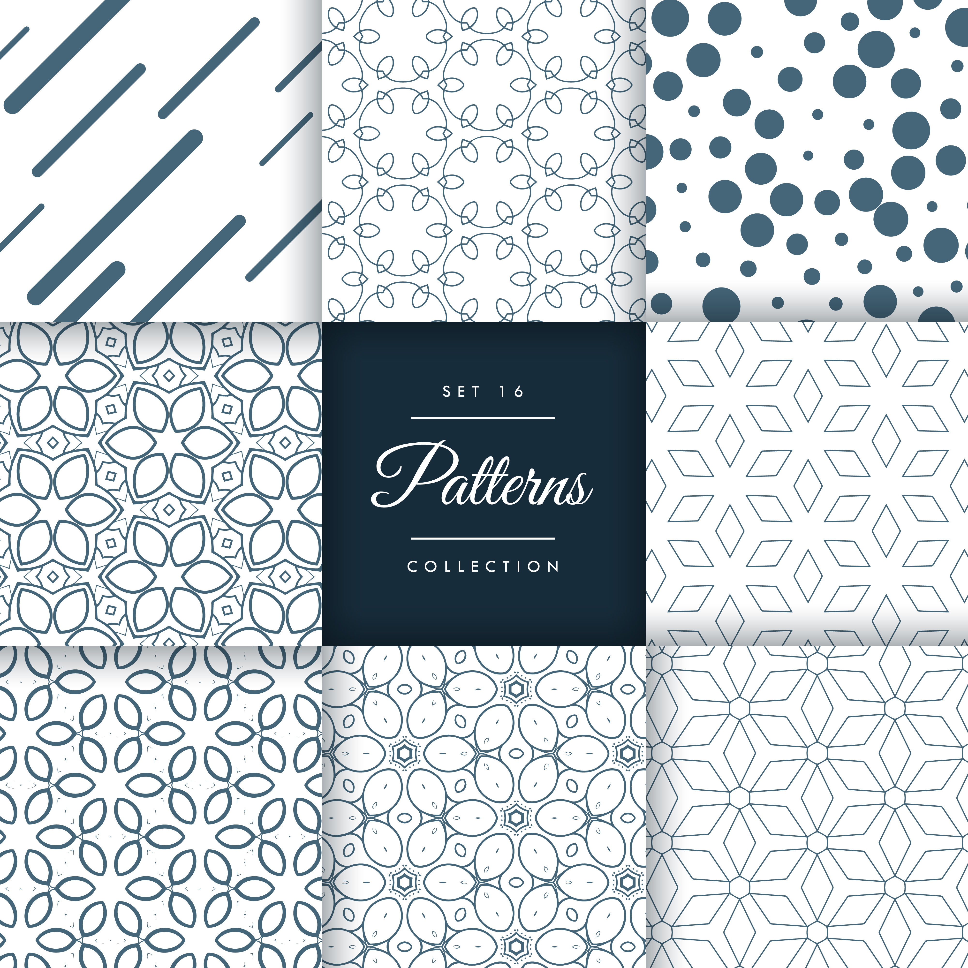 modern abstract pattern design collection vector background - Download ...