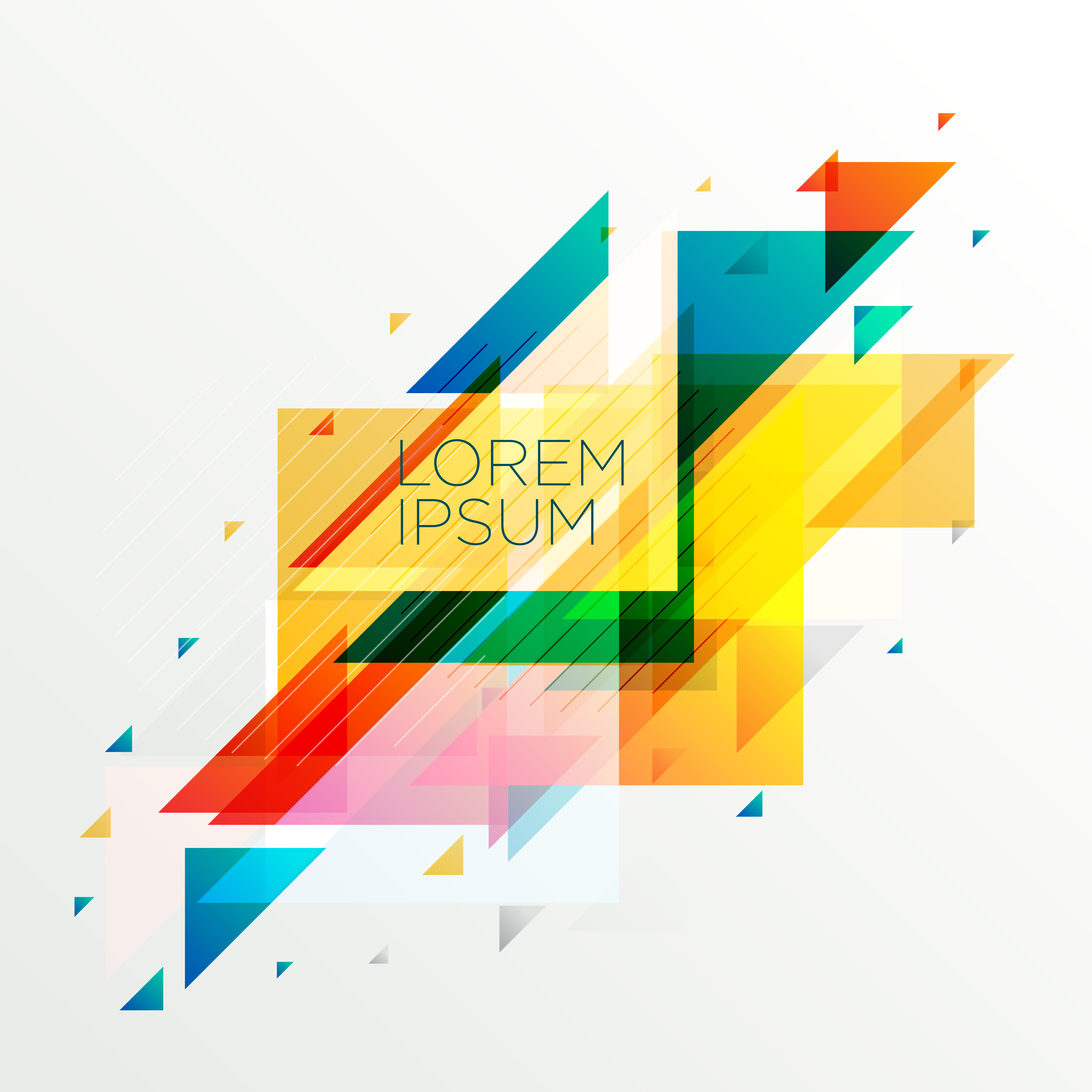 abstract colorful triangle shapes vector background - Download Free ...