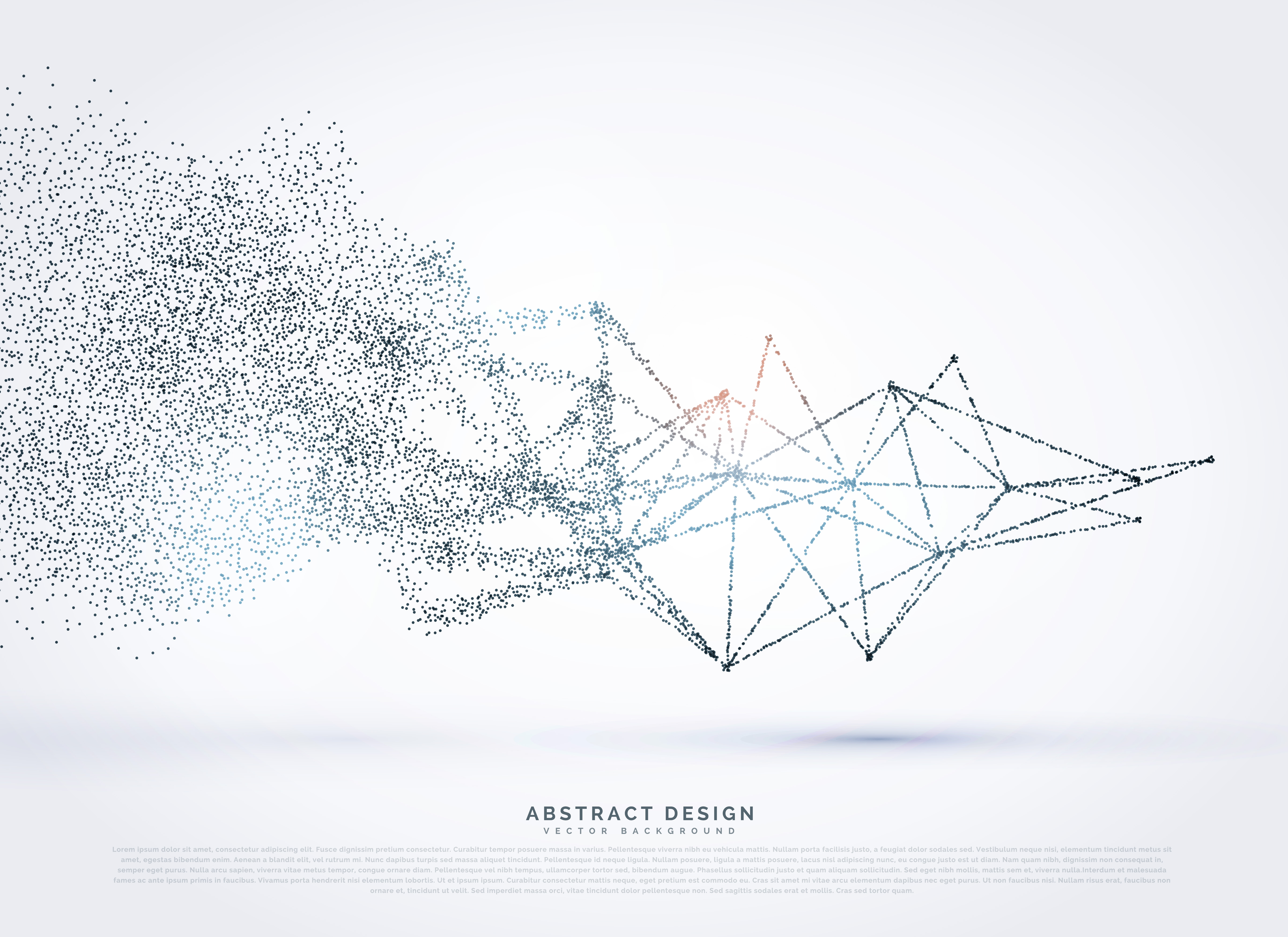 Abstract Wireframe Poly Mesh Network Fading In Particle Download Free Vector Art Stock