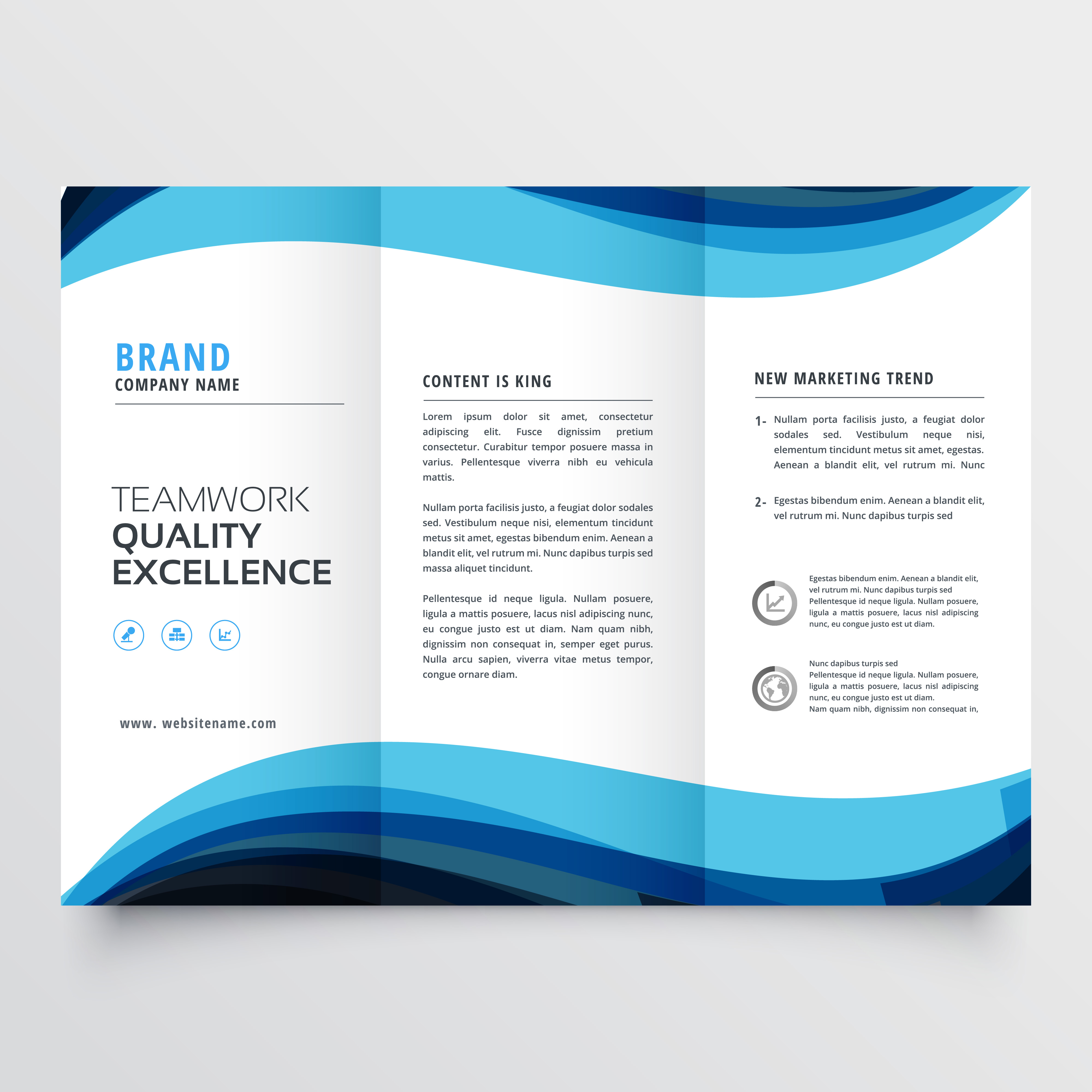 Business Trifold Brochure Design Template Download Free Vector Art Business Trifold Brochure Design Template Download Free Vector Art