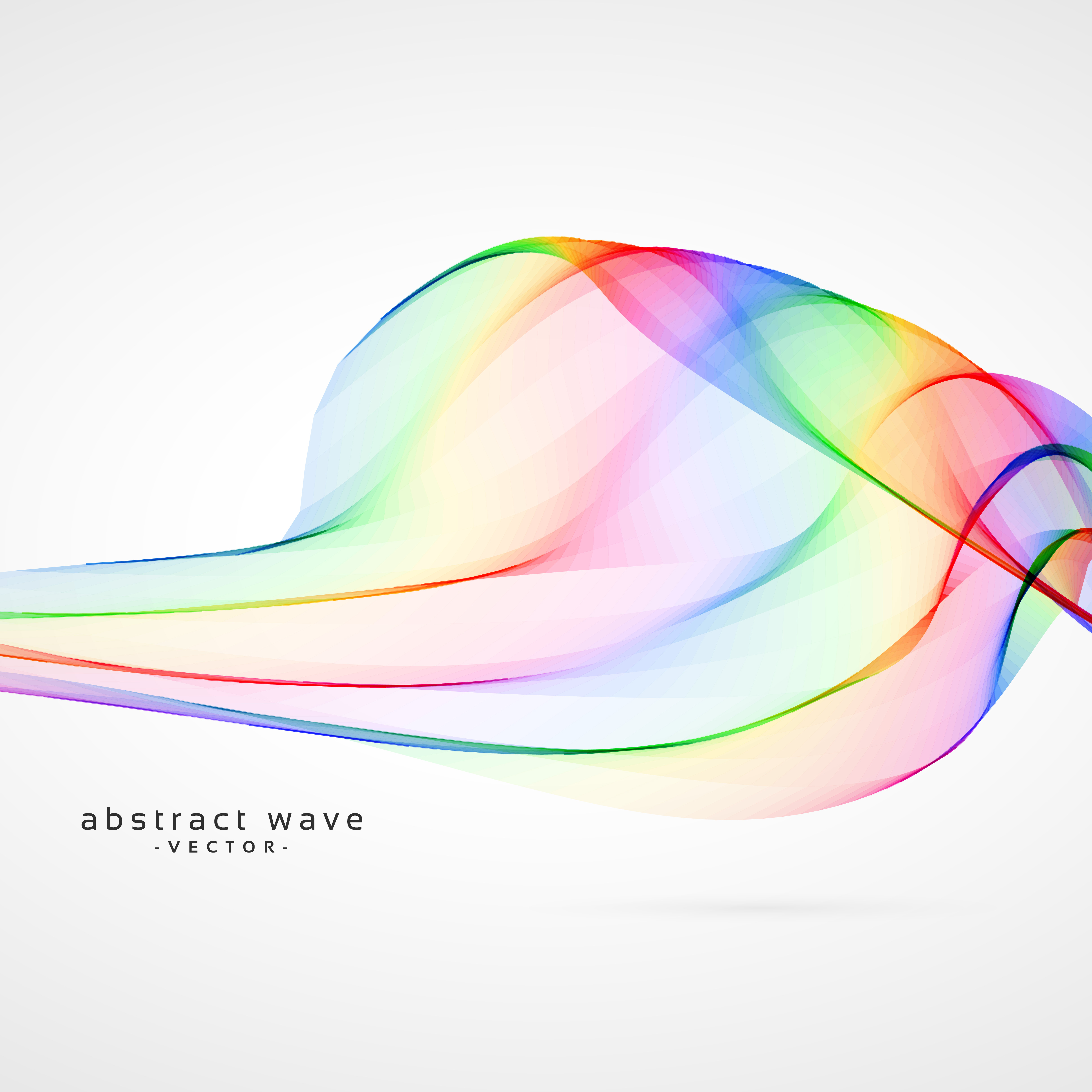 Abstract Colorful Wave Vector