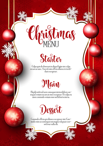 Christmas Menu Vector Art Icons And Graphics For Free Download