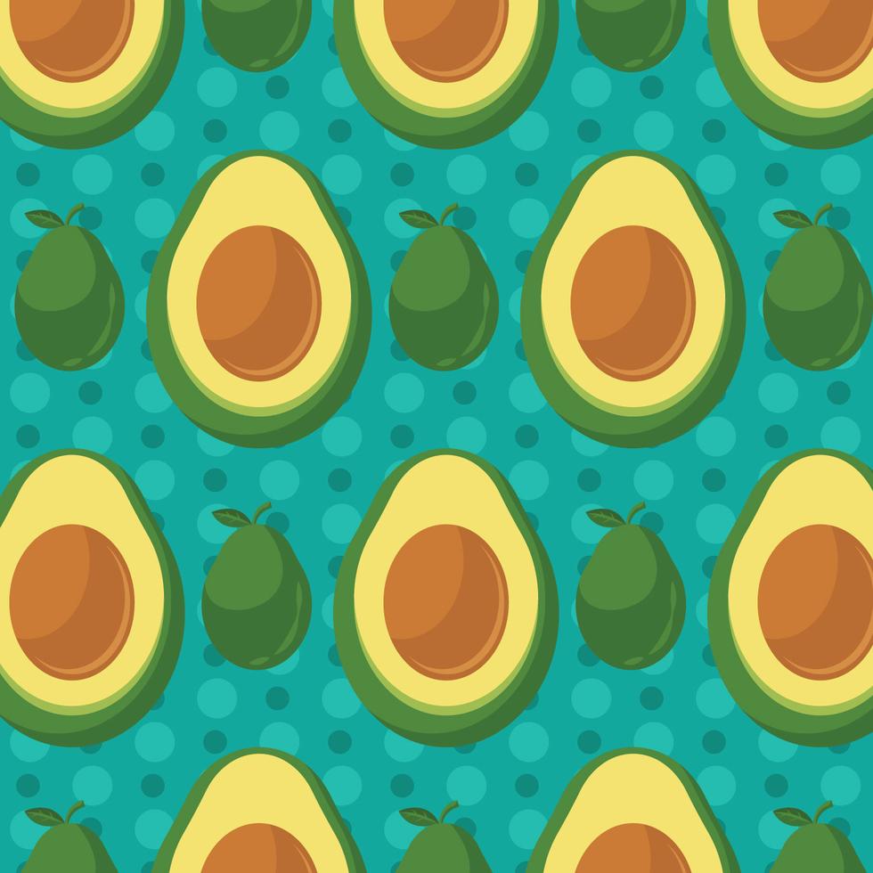 Avocado Pattern Background 207587 Vector Art at Vecteezy