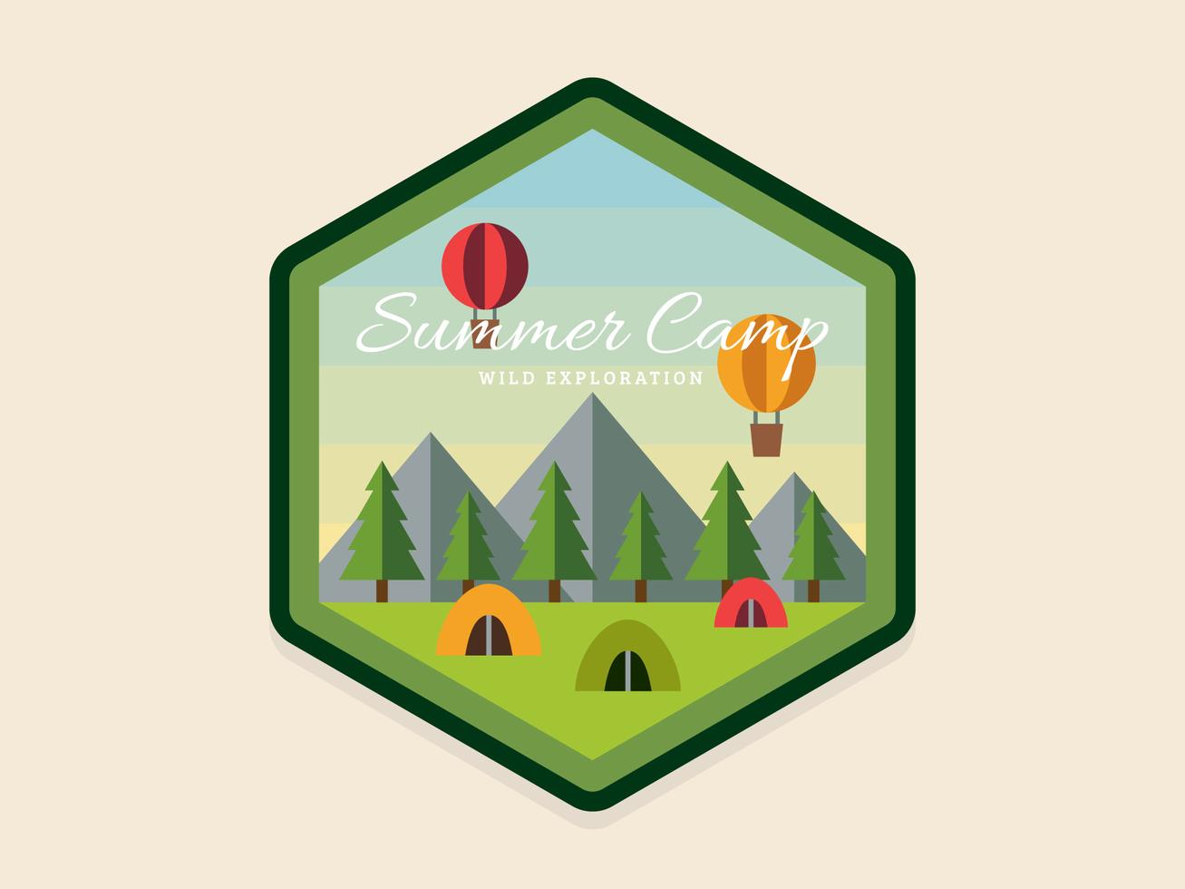 Unique Summer Camp Patch Vectors 208846 Vector Art At Vecteezy