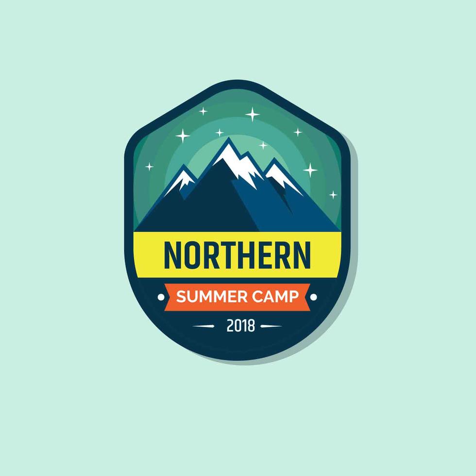 Summer Camp Patch Illustration Vector 208900 Vector Art At Vecteezy