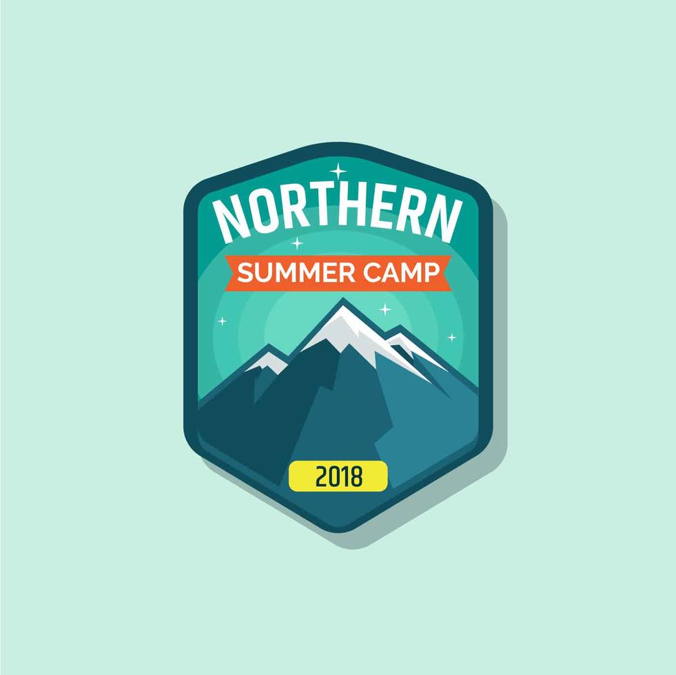 Summer Camp Patch Illustration Vector 208901 Vector Art At Vecteezy