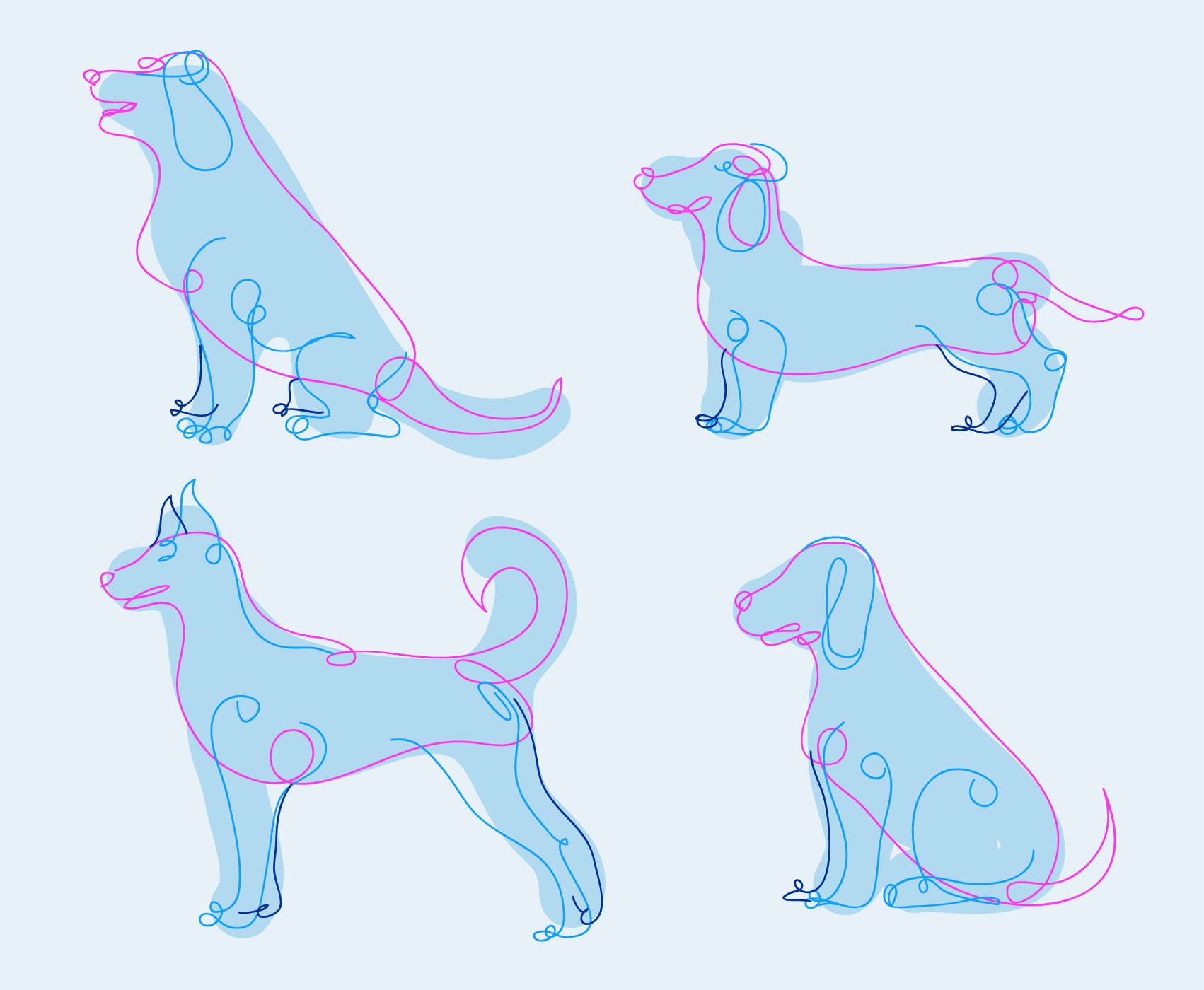 Dog Lined Hand Drawn Abstract Vector Illustration 208905 Vector Art at ... Dog Lined Hand Drawn Abstract Vector Illustration 208905 Vector Art at ...