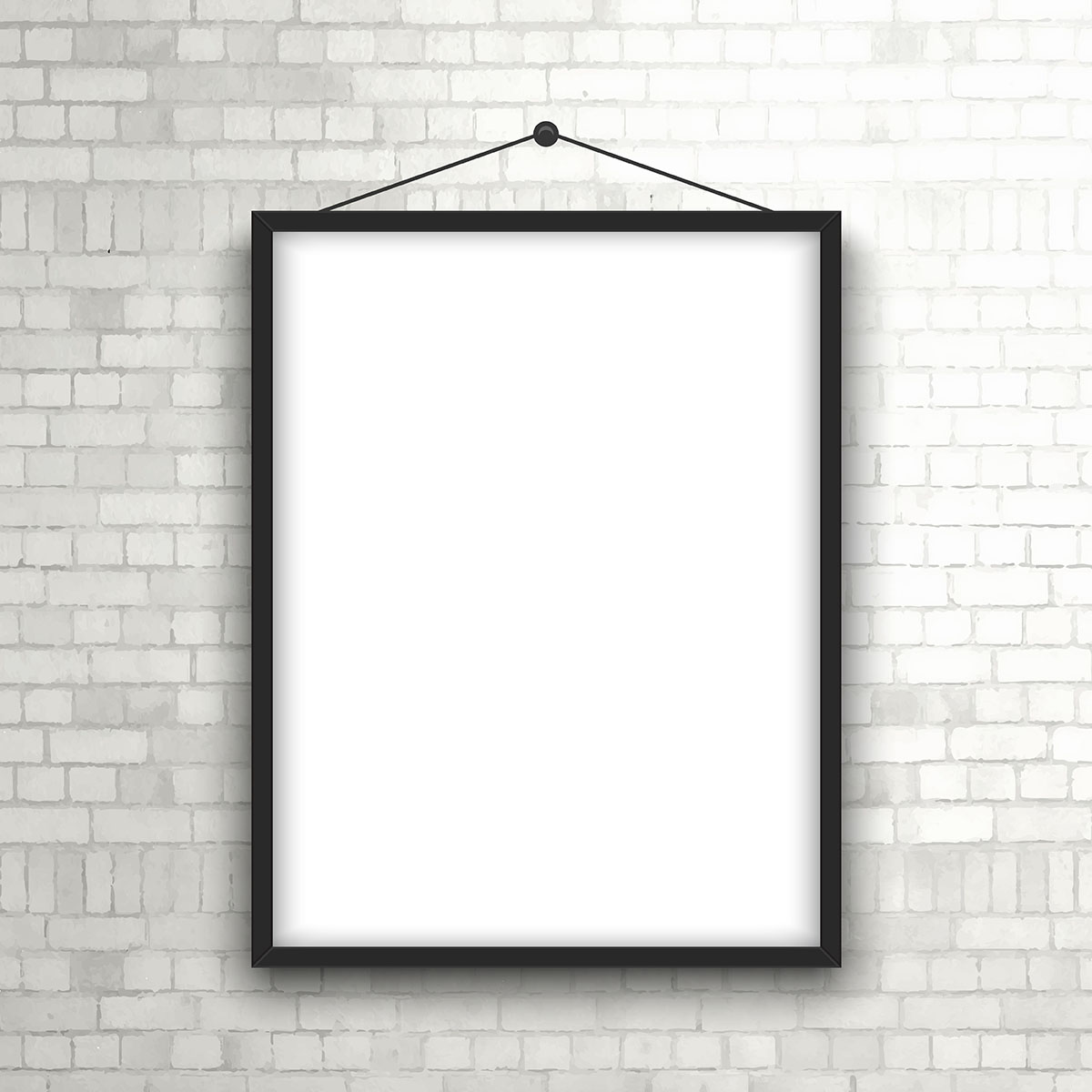 Blank Hanging Photo Frames Or Poster Templates Vector Image Images