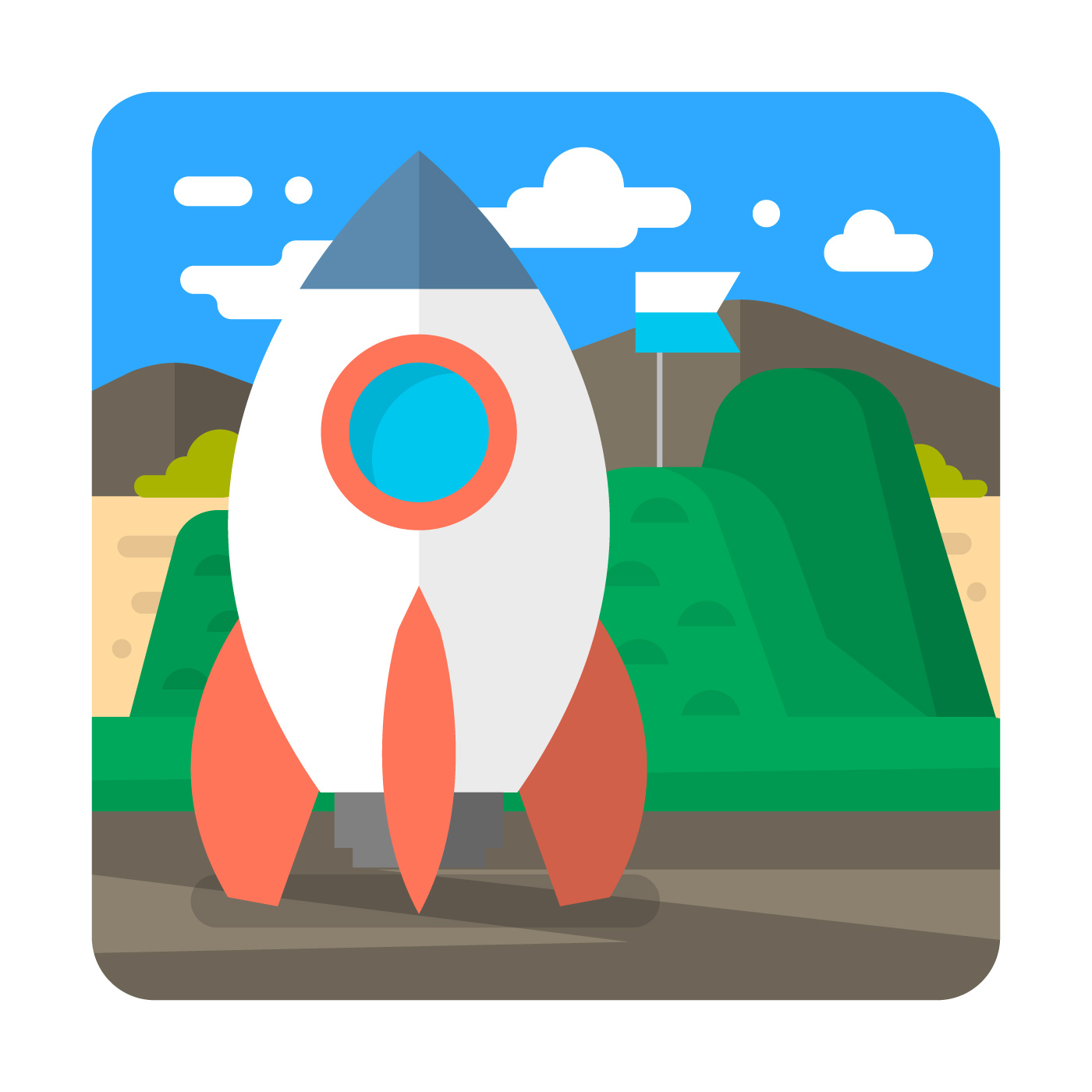 Rocket Illustration 210968 Vector Art at Vecteezy