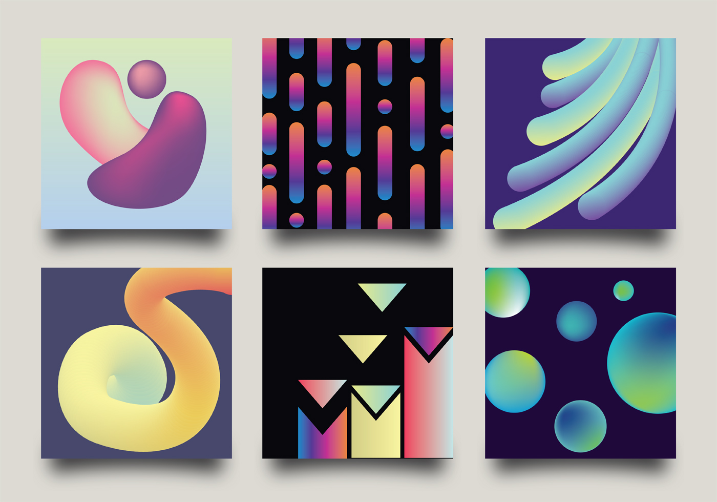 Gradient Styles Vector Pack 211566 Vector Art At Vecteezy
