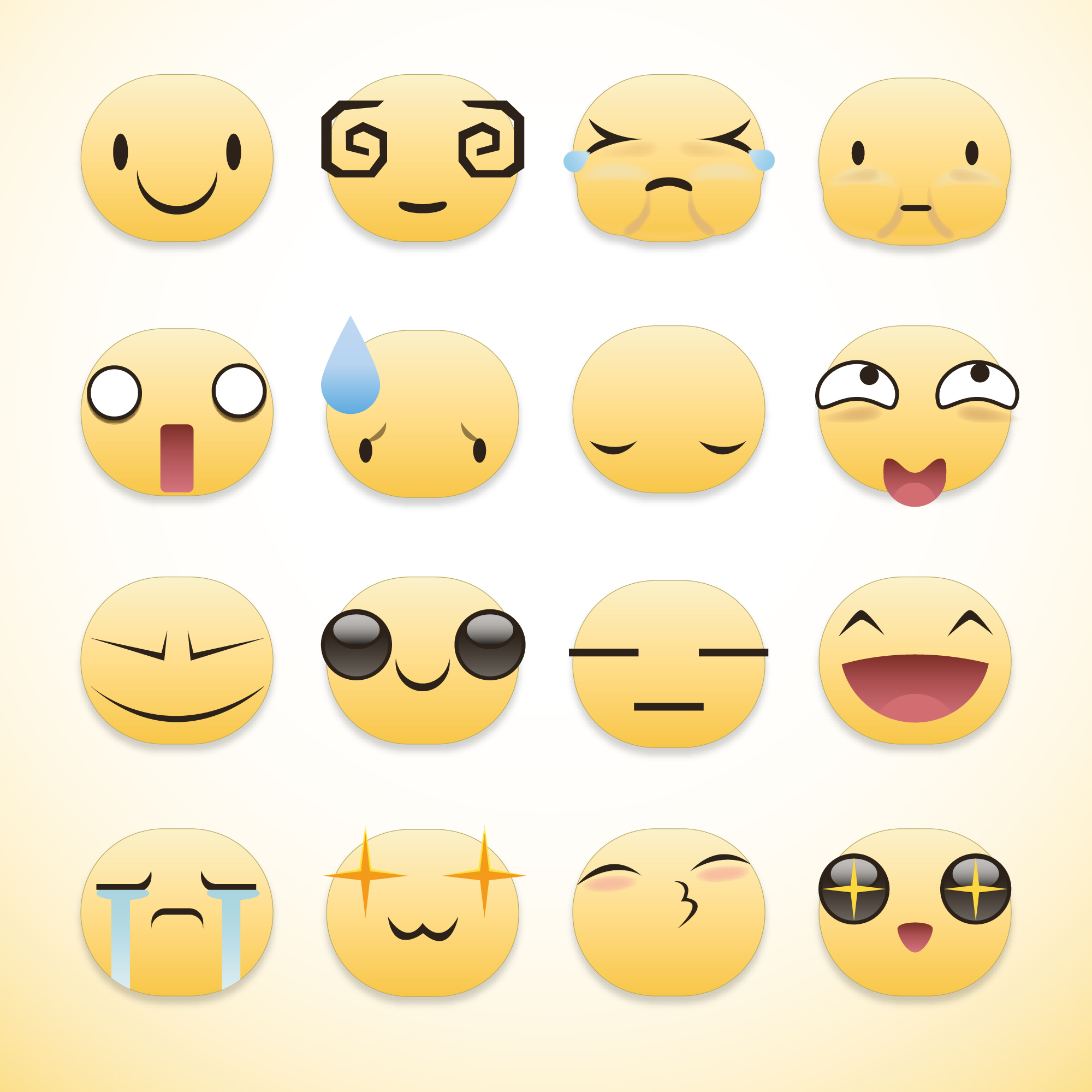 Emoticons Pack 213056 Vector Art at Vecteezy