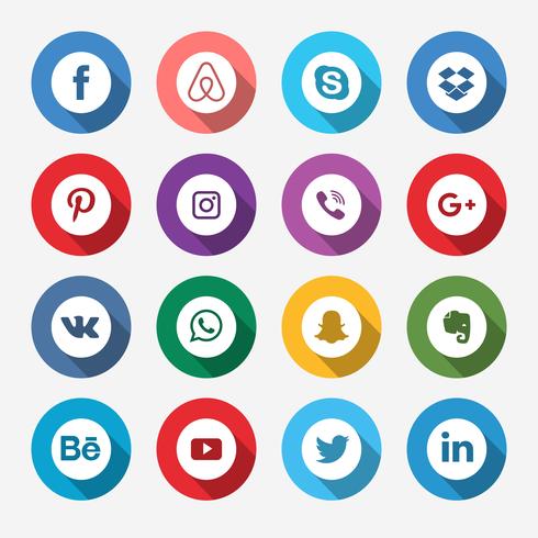 Colored Social Media Icon 213073 Vector Art at Vecteezy