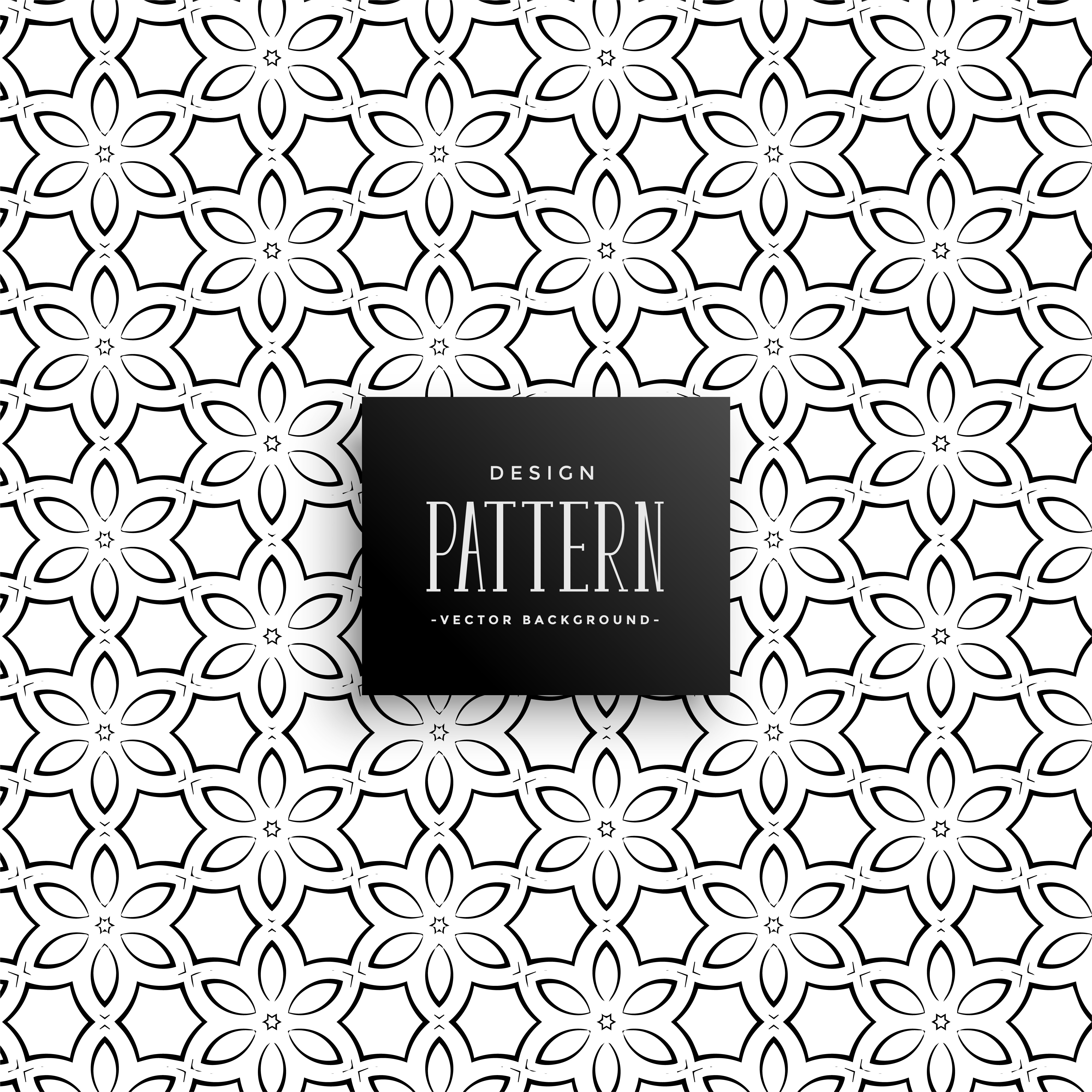 abstract line flower pattern background - Download Free Vector Art ...