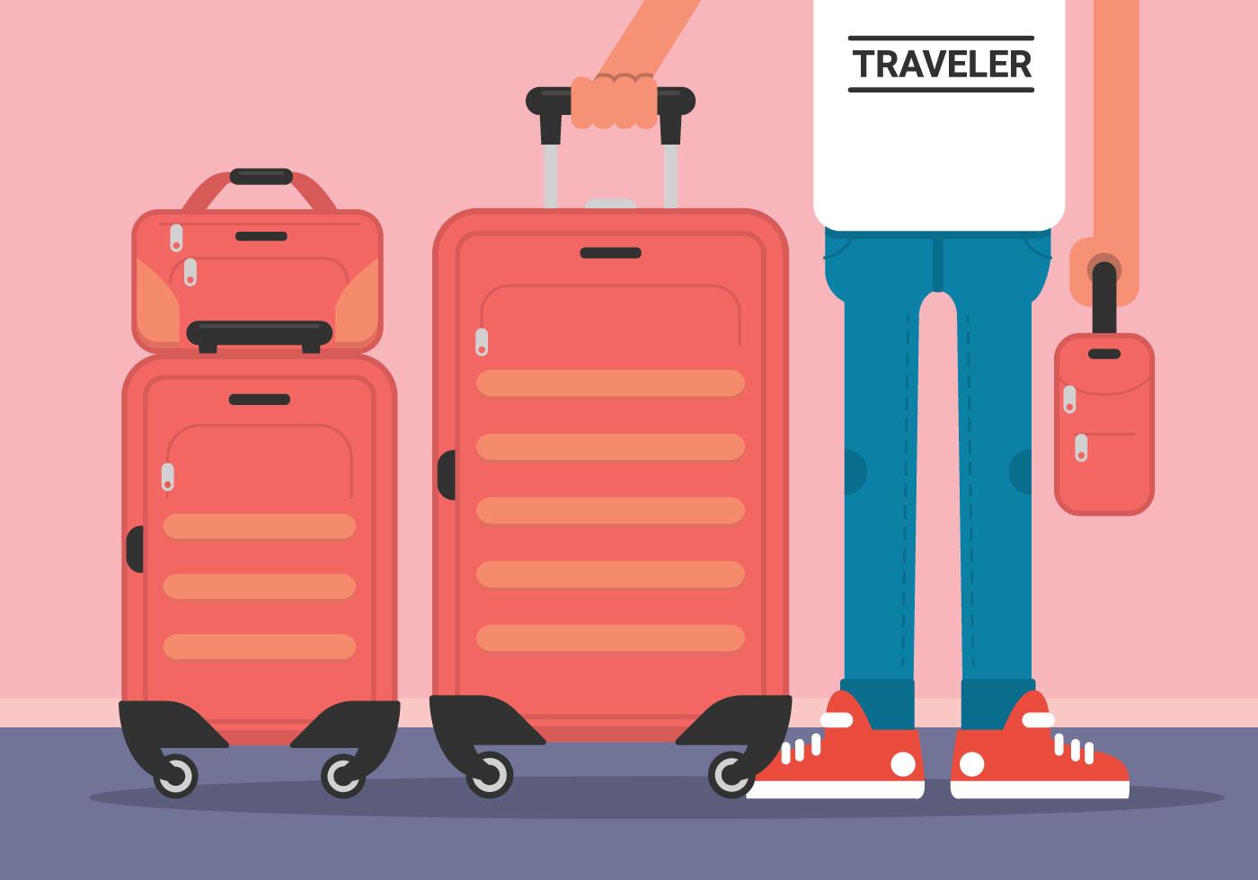 Luggage Vector Illustration 215847 Vector Art At Vecteezy