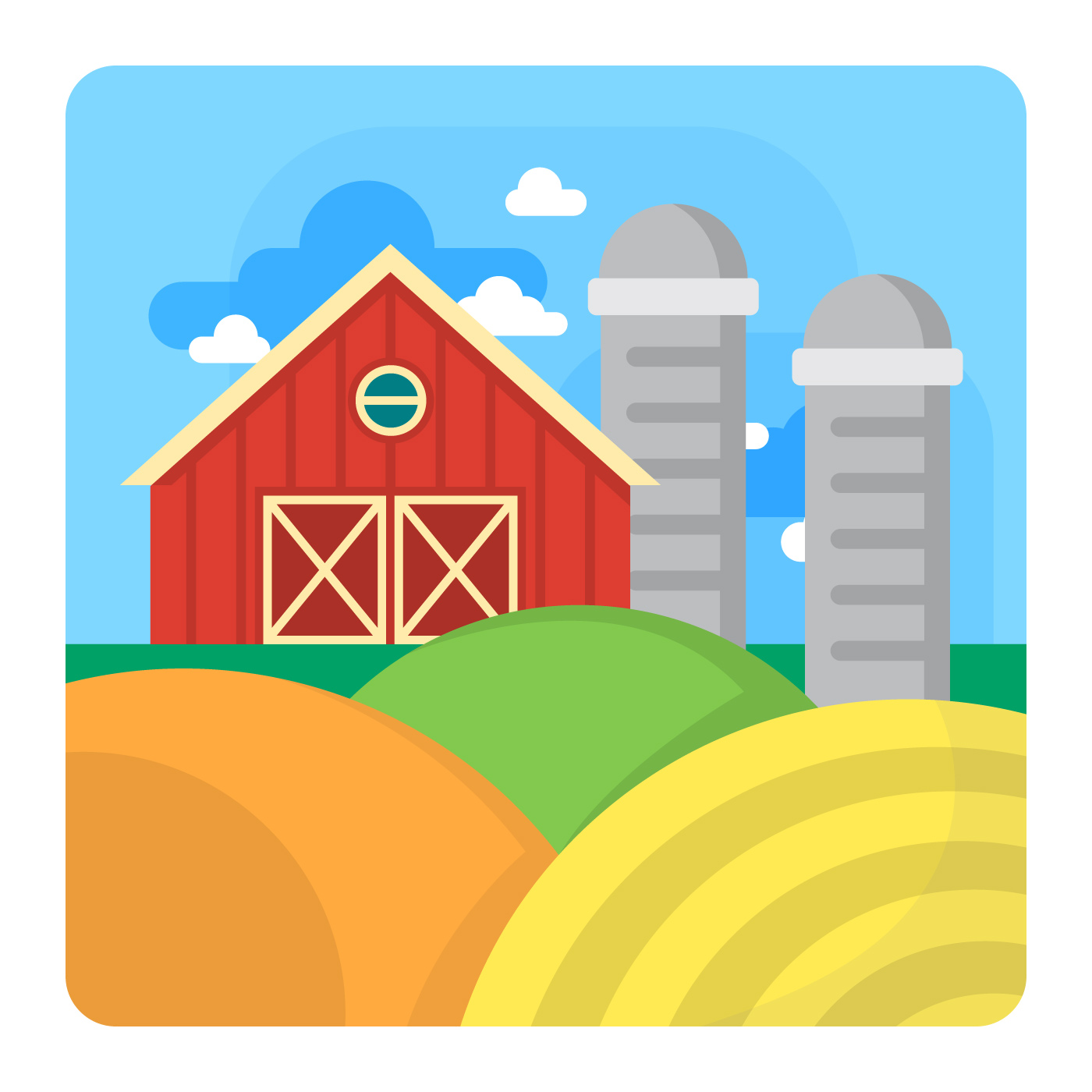 Farm Landscape 217503 Vector Art at Vecteezy Farm Landscape 217503 Vector Art at Vecteezy