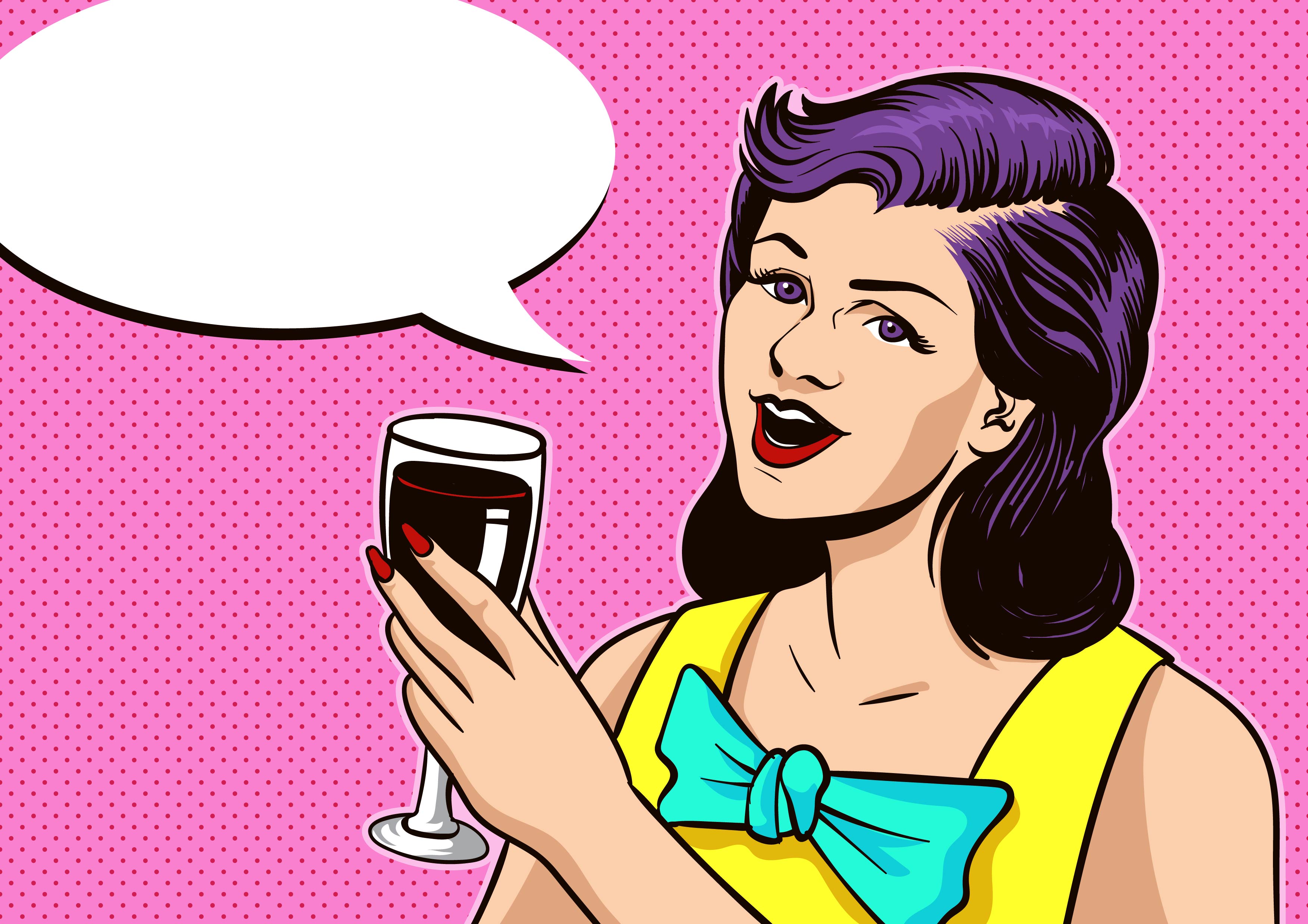 Woman Pop Art Illustration 218100 Vector Art At Vecteezy