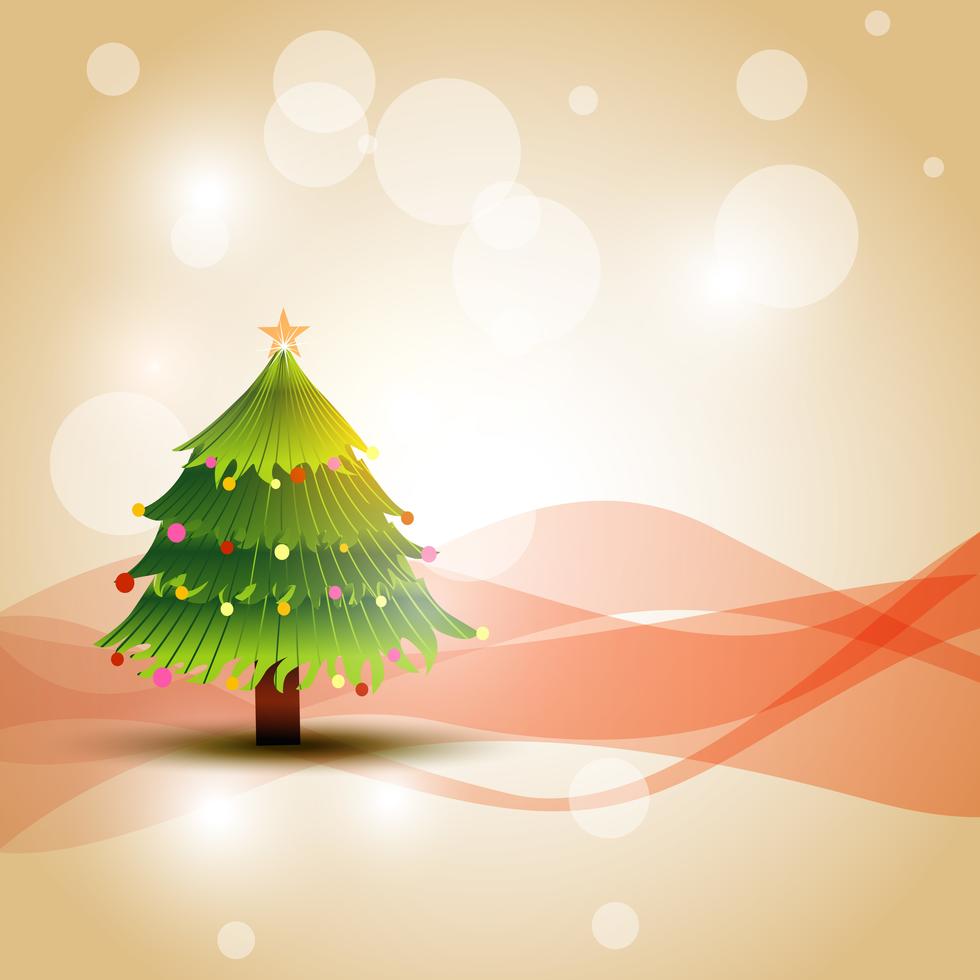 beautiful christmas tree 220359 Vector Art at Vecteezy
