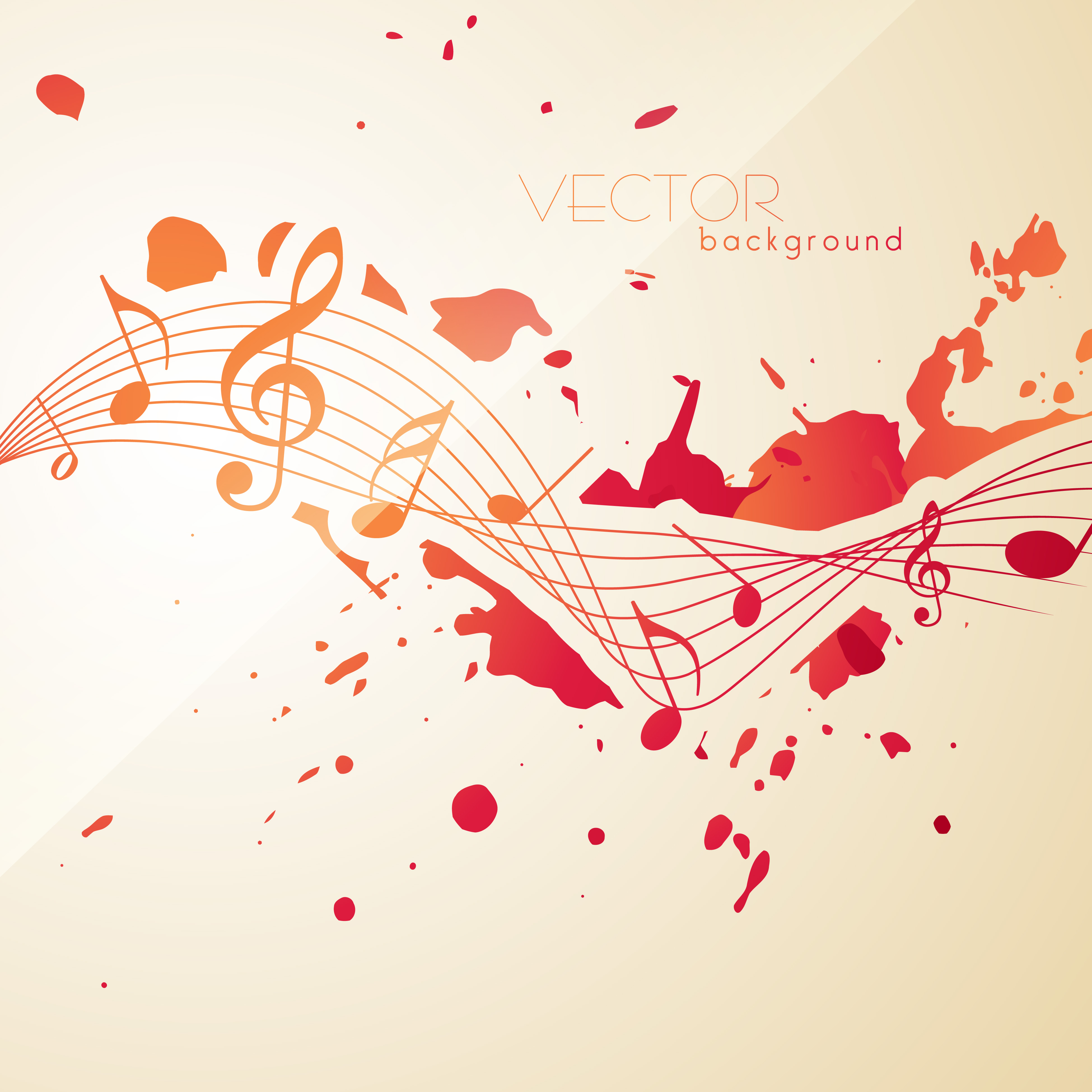 abstract style music notes 220732 Vector Art at Vecteezy