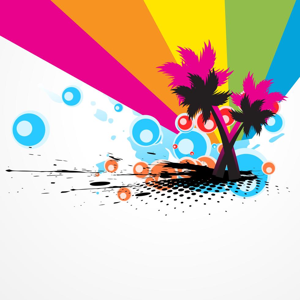 vector colorful tree abstract 220923 Vector Art at Vecteezy