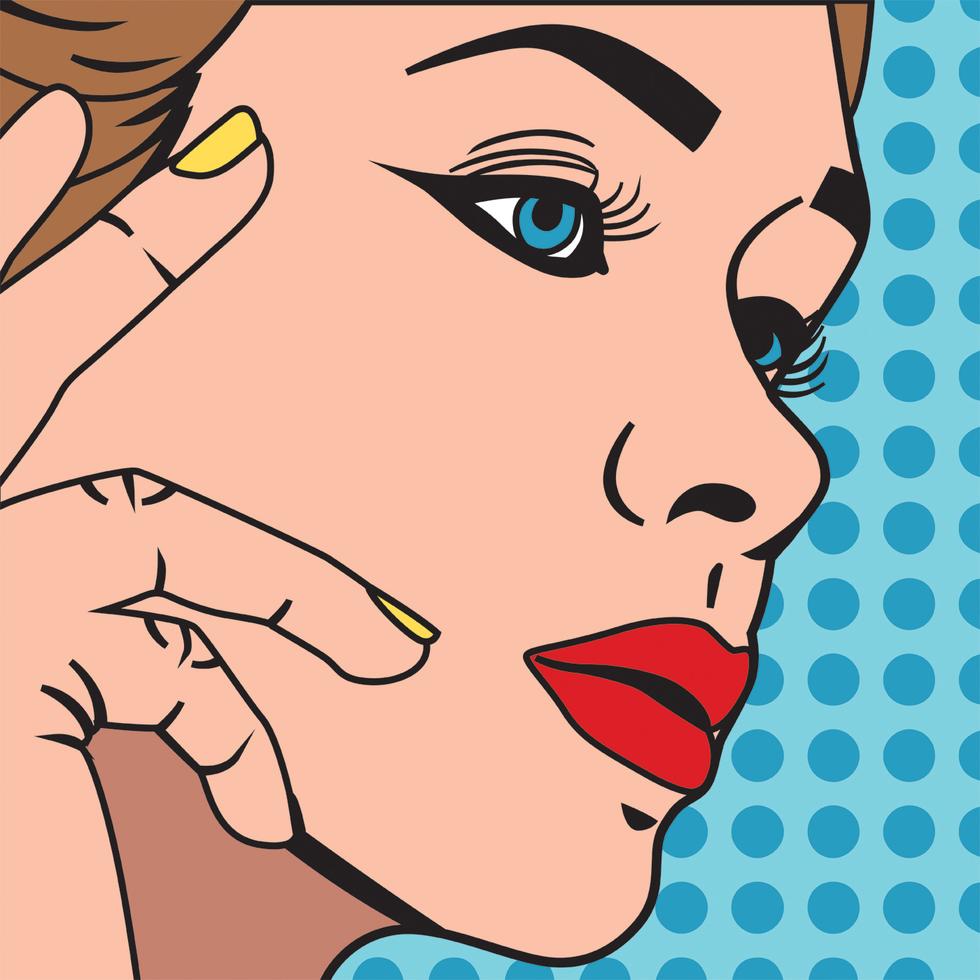 Woman Pop Art Vector 225390 Vector Art At Vecteezy