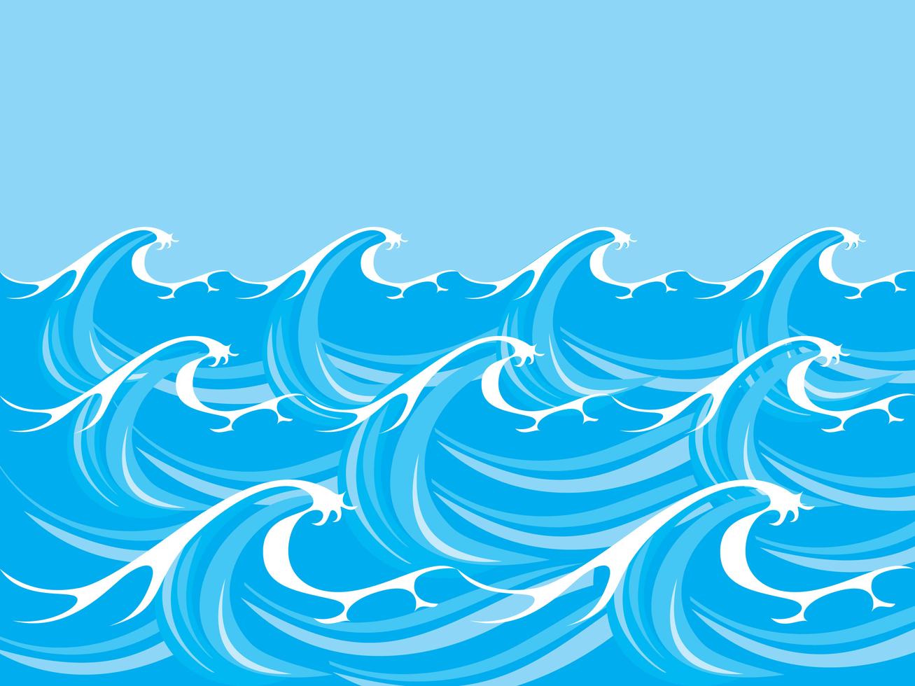 Ocean/ Sea Waves Vector 226345 Vector Art at Vecteezy Ocean/ Sea Waves Vector 226345 Vector Art at Vecteezy