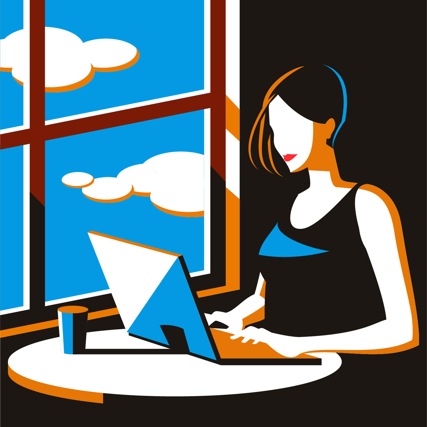 Female Developer 227852 Vector Art at Vecteezy