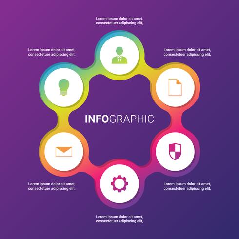 Vector Circle Elements Set For Infographic Template 228427 Vector Art ...