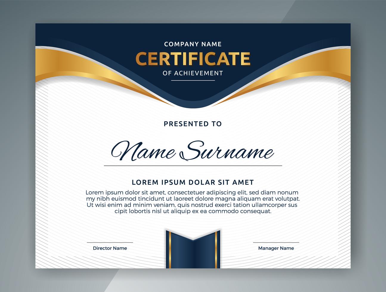Multipurpose Professional Certificate Template Design. Vector il 234721 ... Multipurpose Professional Certificate Template Design. Vector il 234721 ...